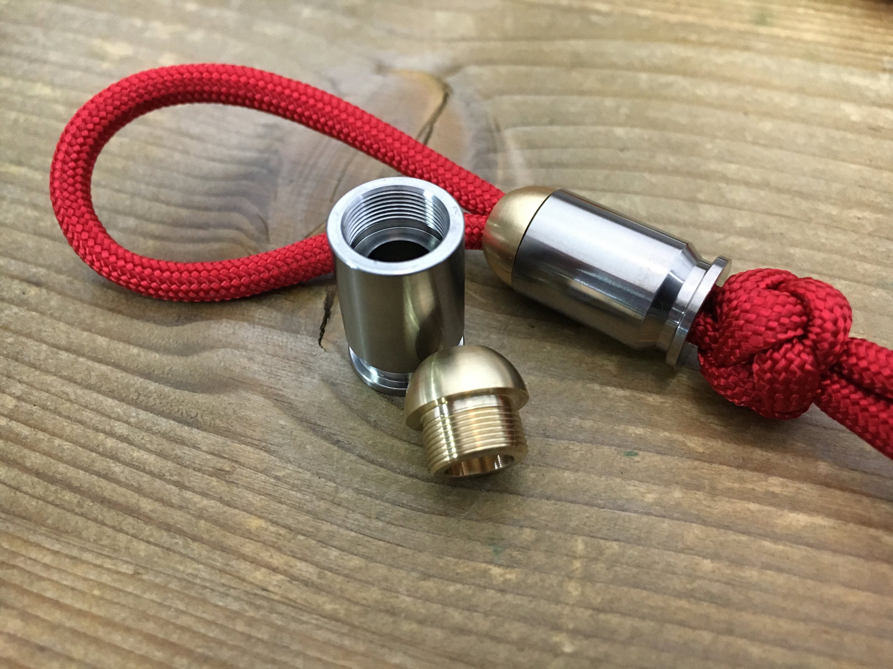 Titanium Landyard Bead Bullet