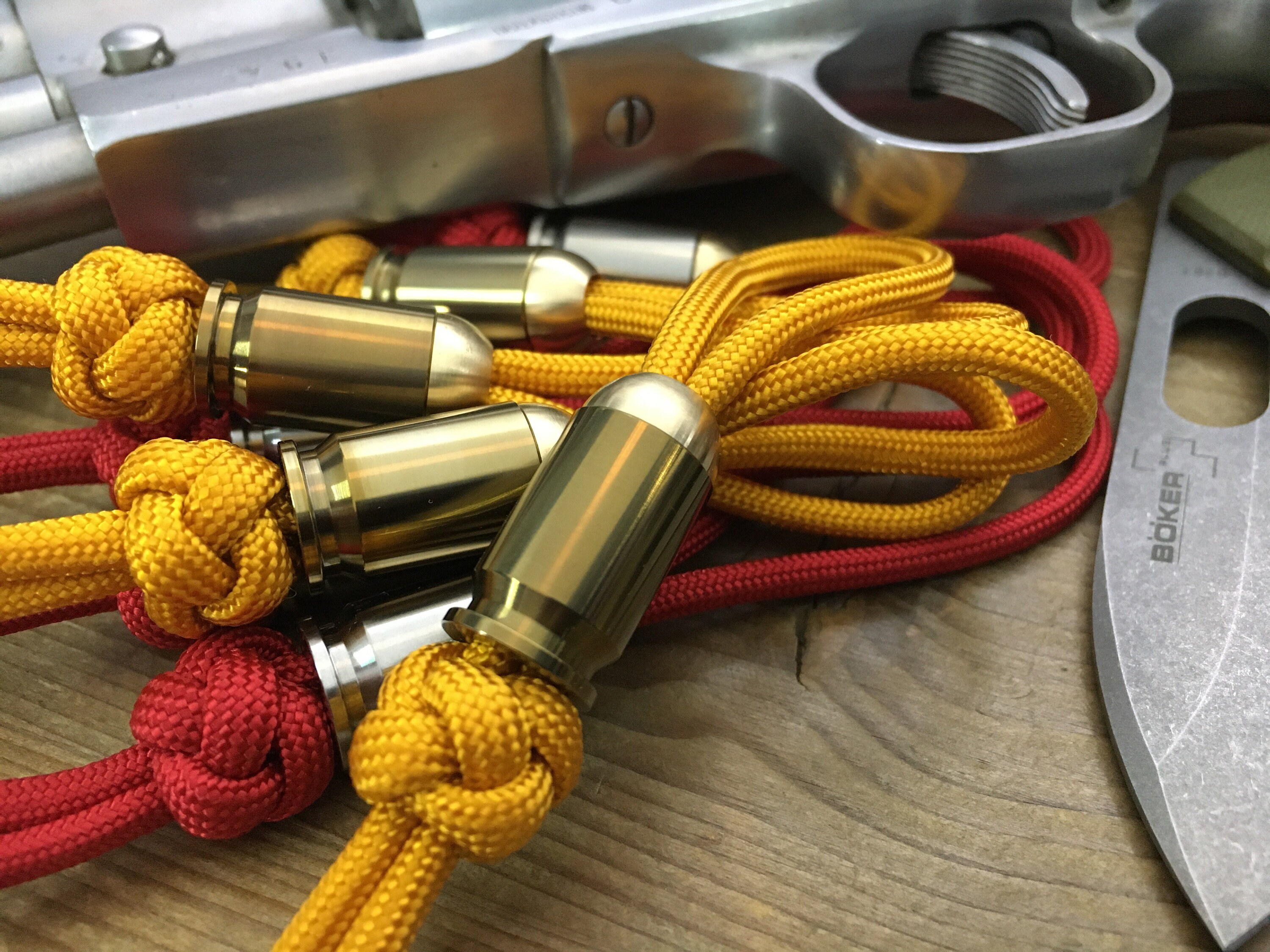 Titanium Landyard Bead Bullet