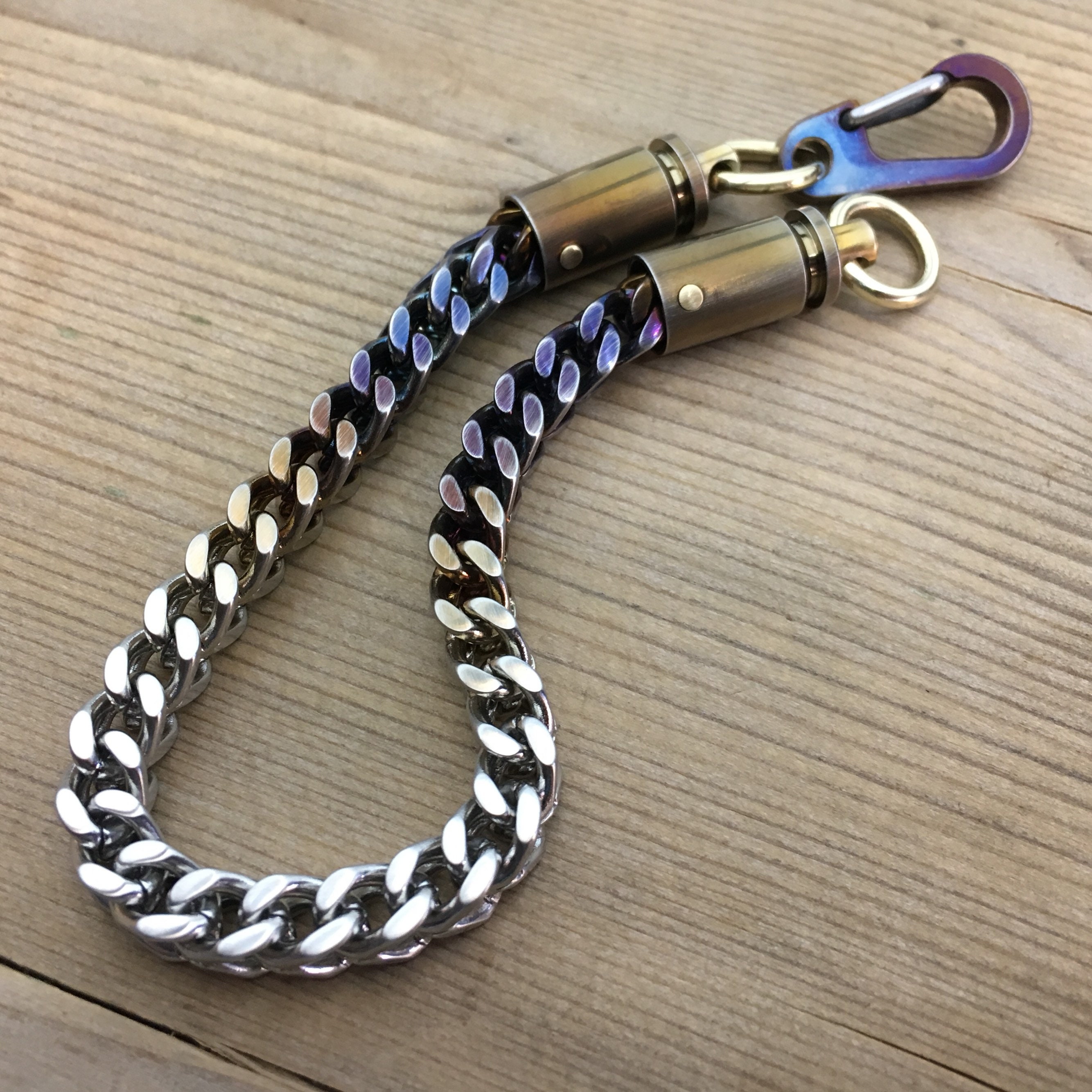 Cal.9mm Bracelet, Keychain or Wallet Chain / Exhaust Pipe texture