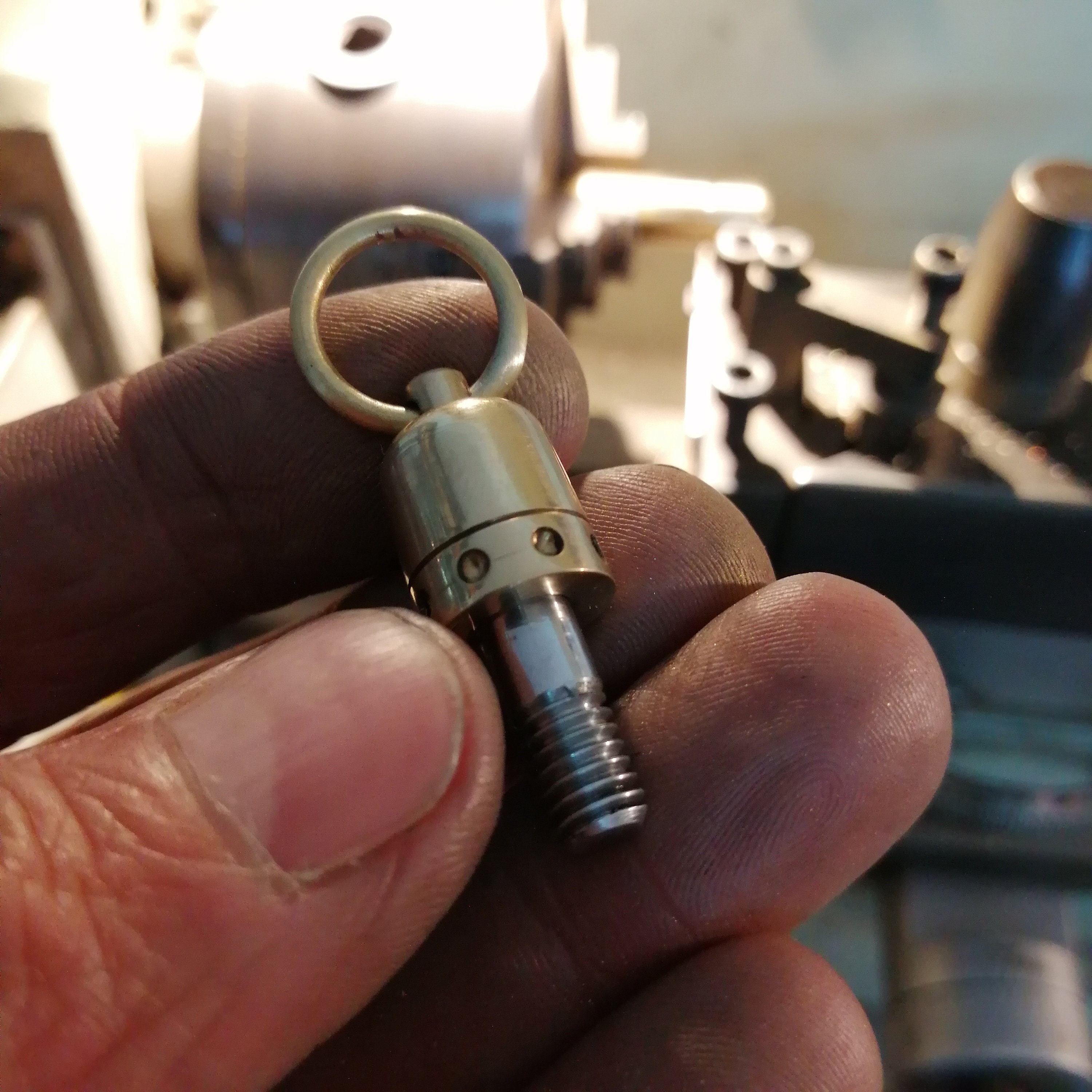 Swivel Pendant or connector, Rocket Bomb / Multipurpose connector (one-off)