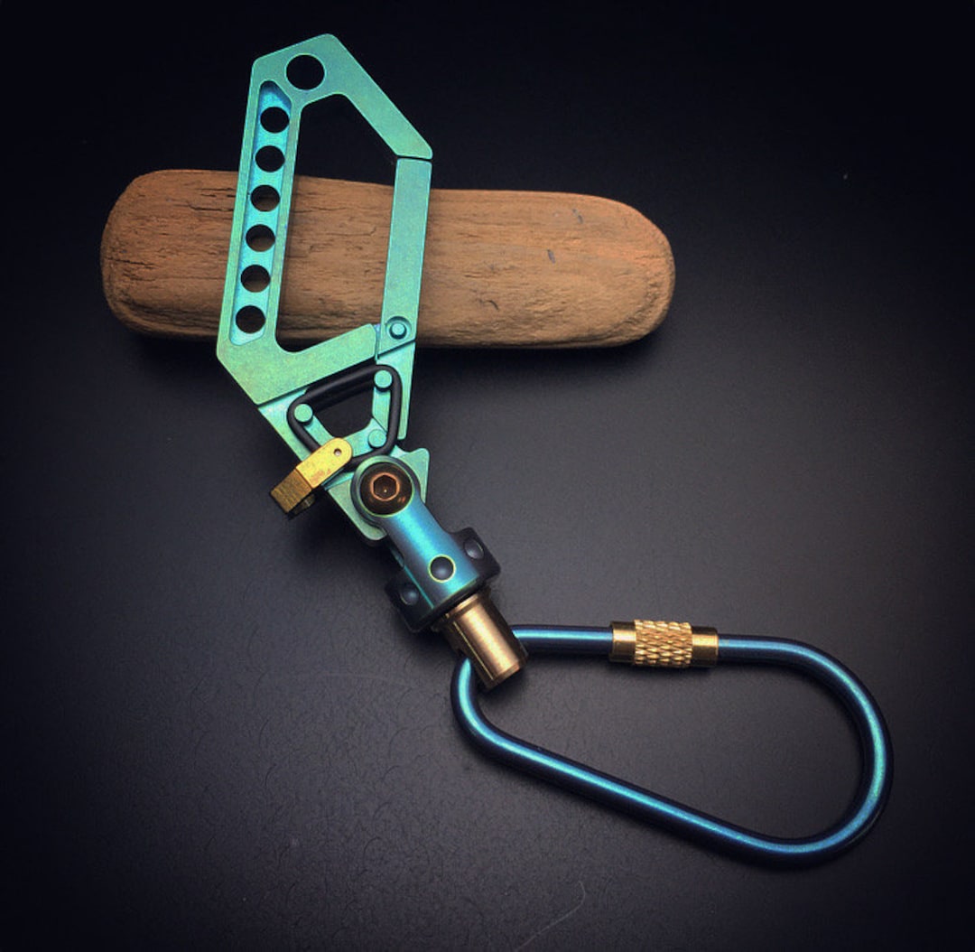 The Caribbean Green. Titanium Keychain Drone Carabiner - Etsy