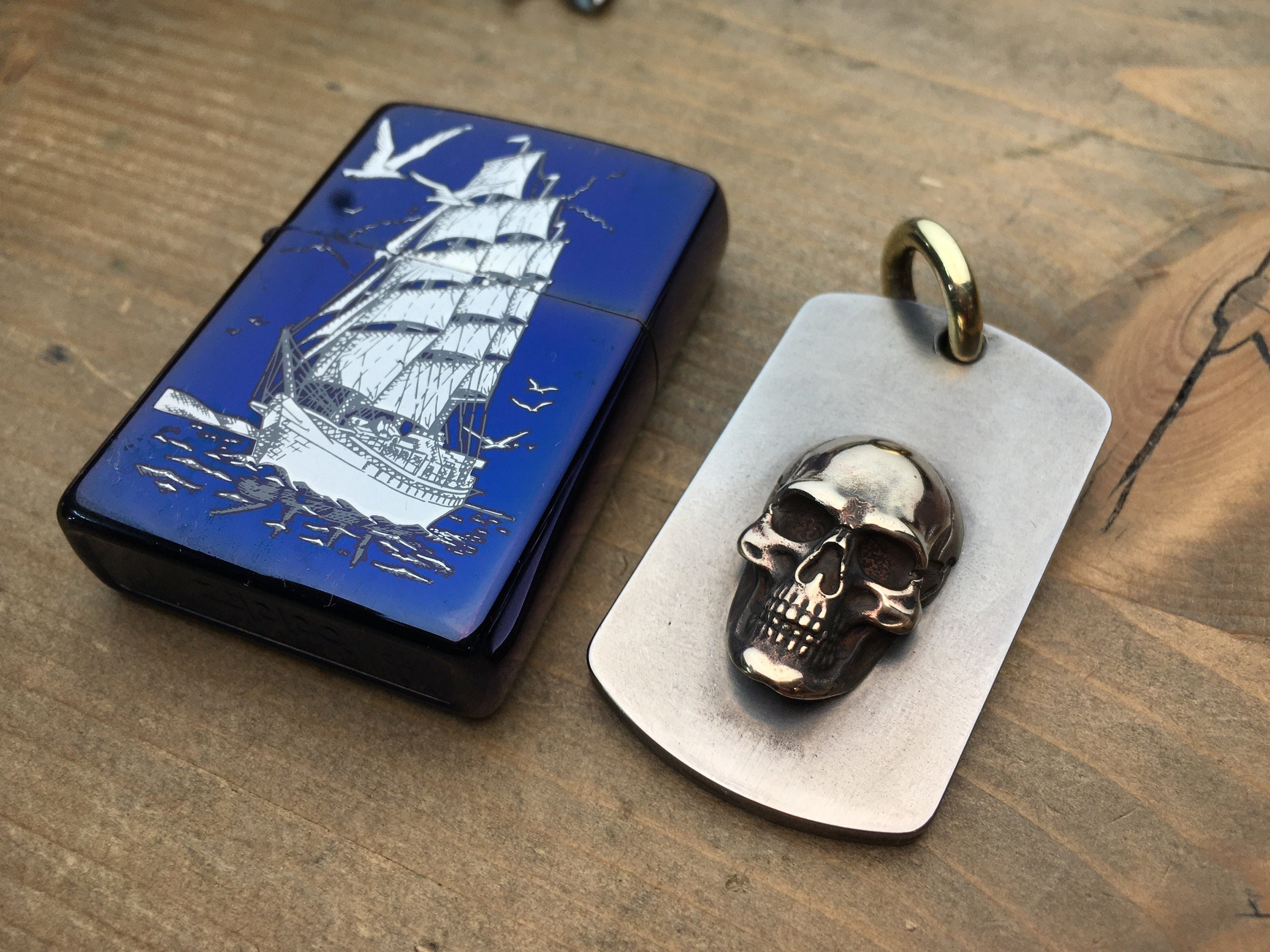 Personalized Nameplate / Titanium-Brass (Engraving Option)