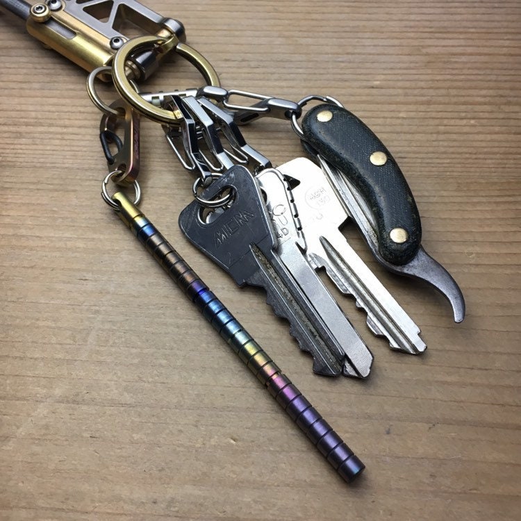 EDC Tool Titanium Rule-Caliber / inches