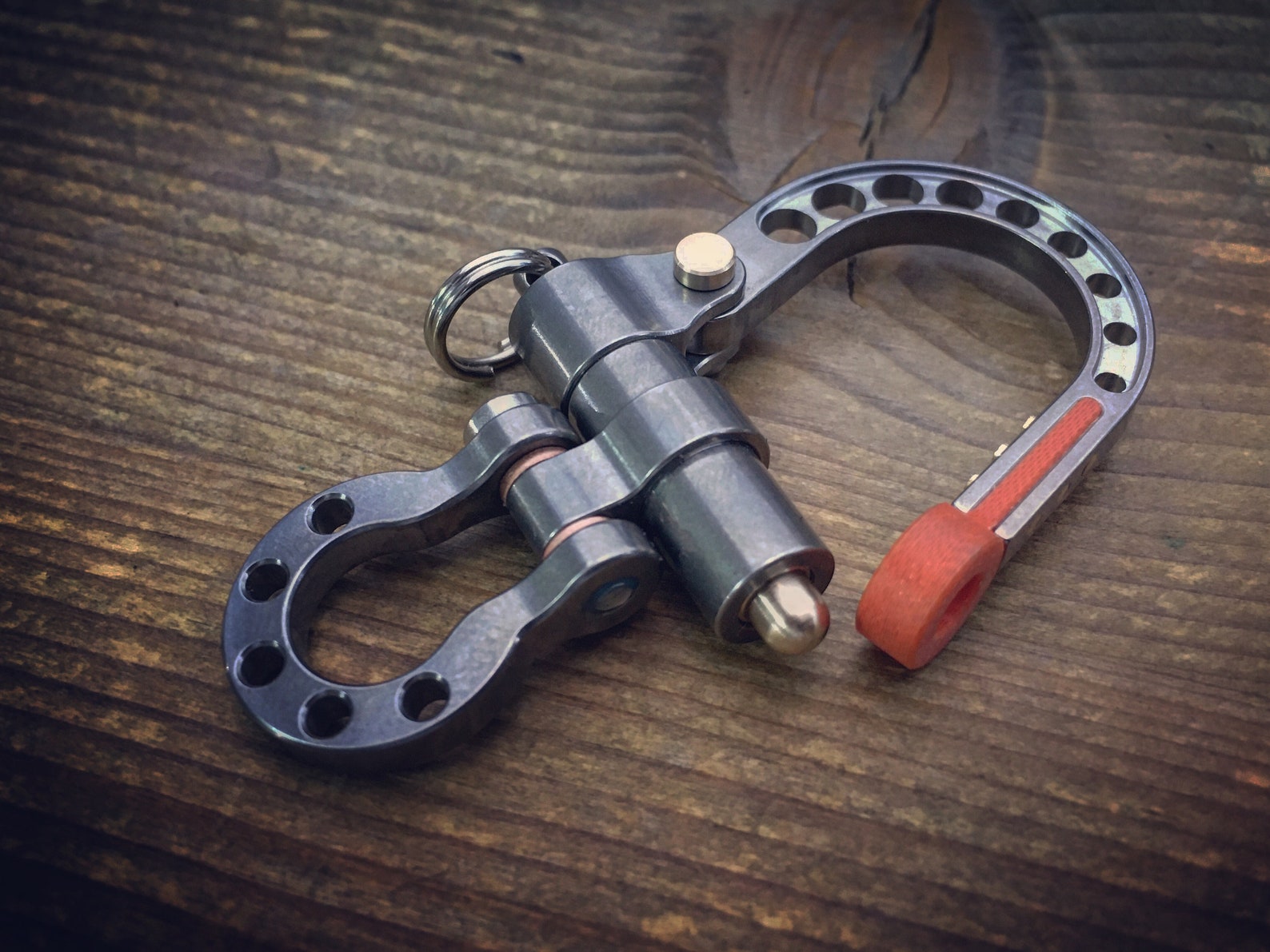 Titanium Shackle Carabiner Keychain / Edc Gear - Etsy