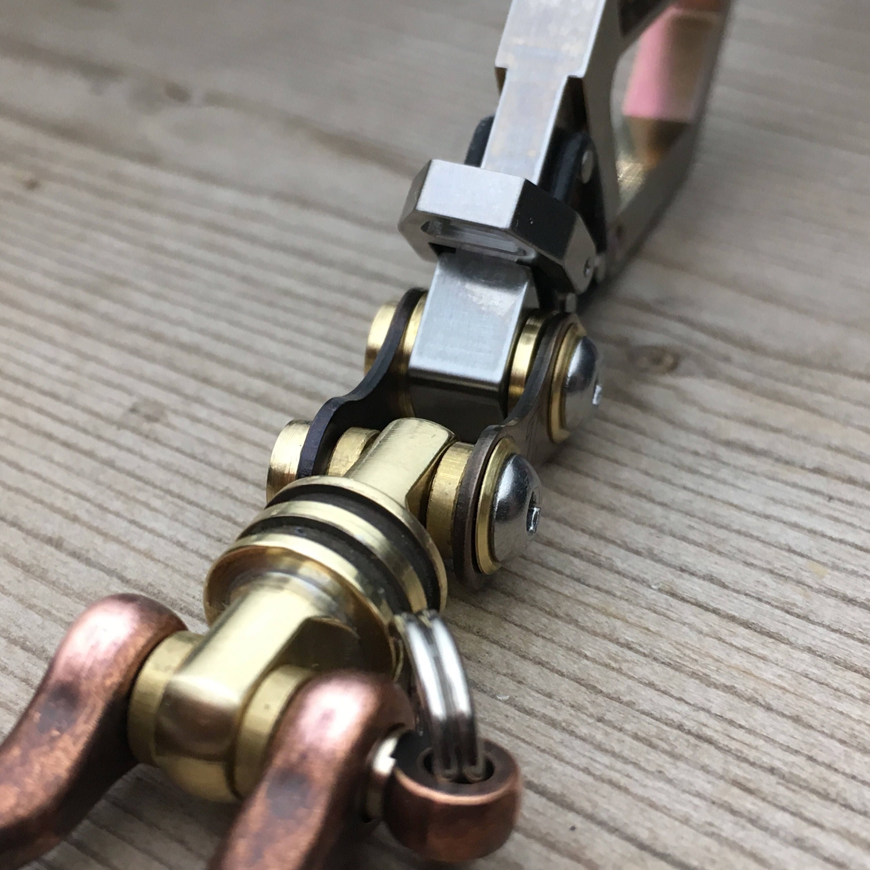 Titanium Drone Carabiner Keychain with swivel