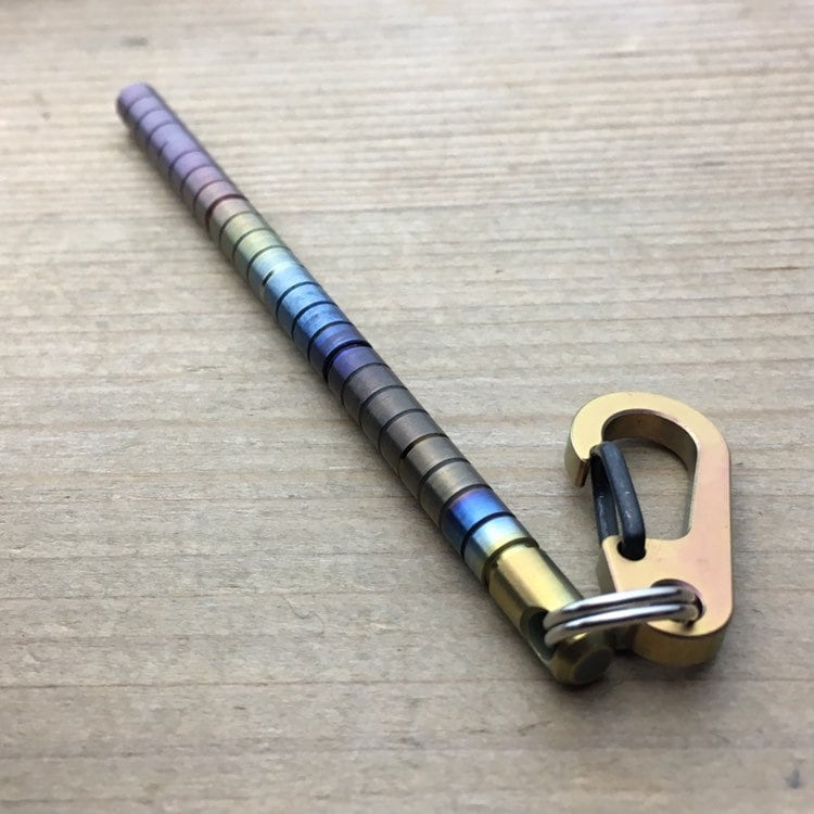EDC Tool Titanium Rule-Caliber / inches