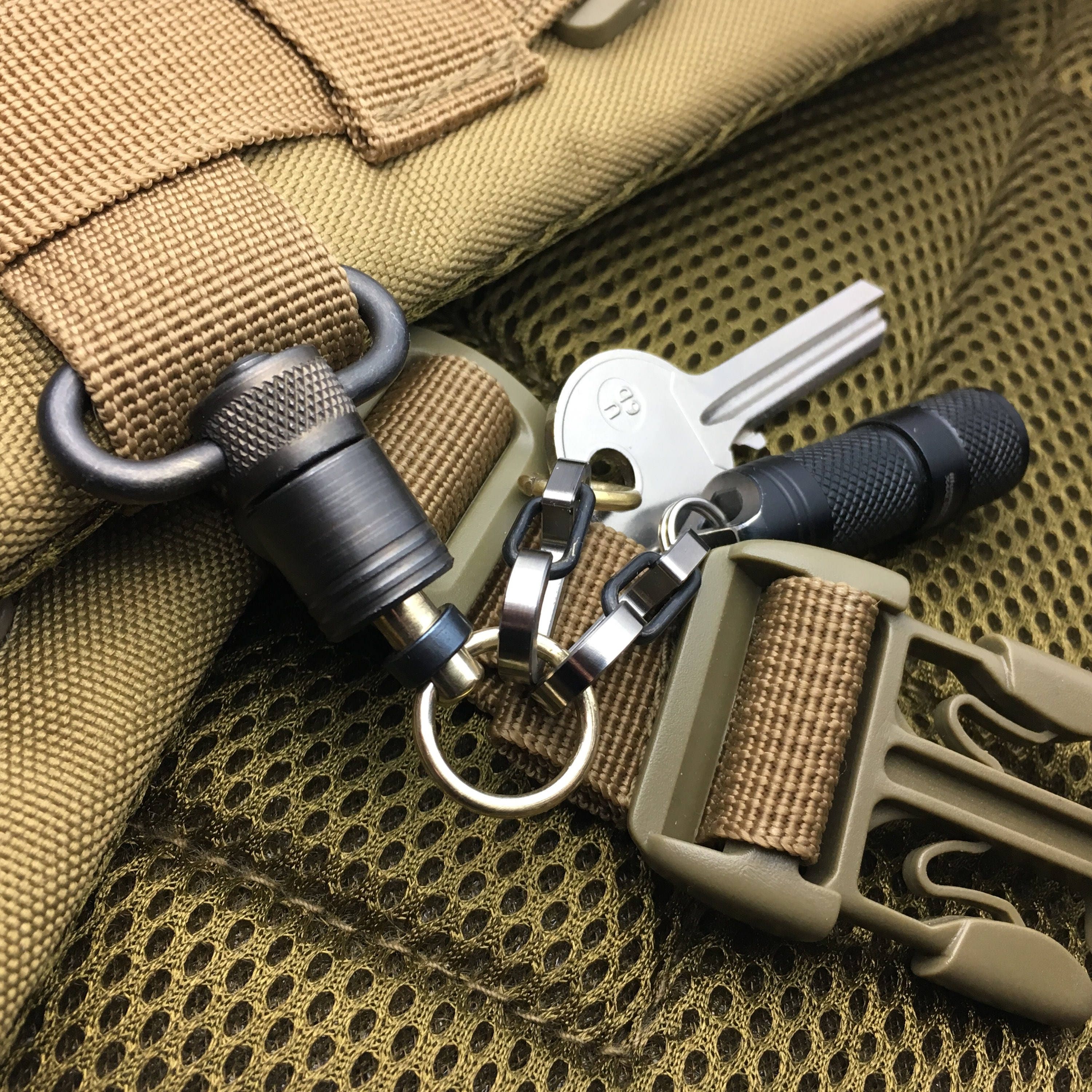 Quick detachable Swivel Connector Keychain
