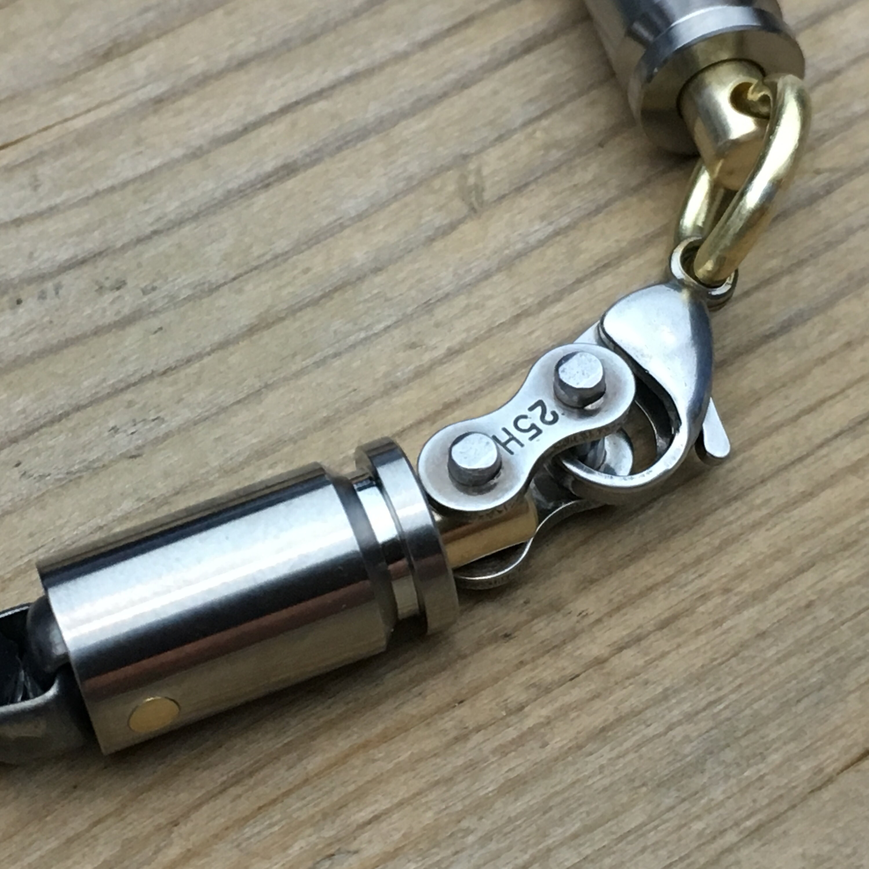 Cal.9mm Bracelet, Keychain or Wallet Chain / Exhaust Pipe texture