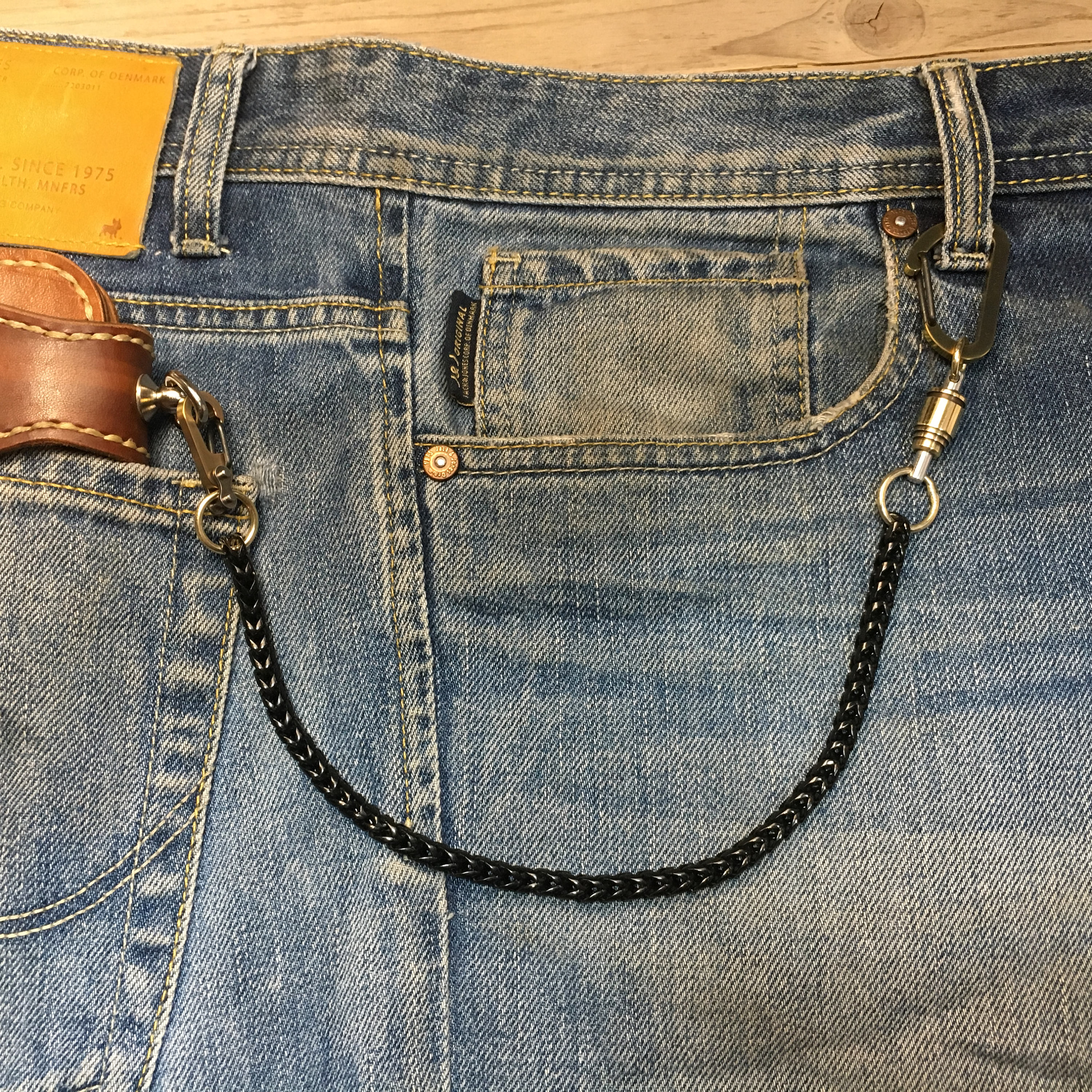 Small wallet chain SWC-04 /One Swivel / Black