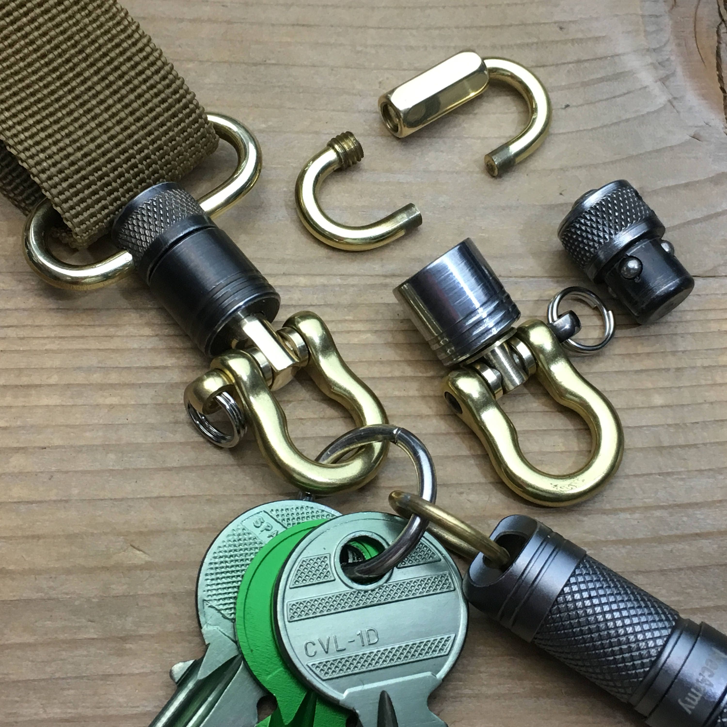 Recycled / Quick detachable Swivel Connector Keychain