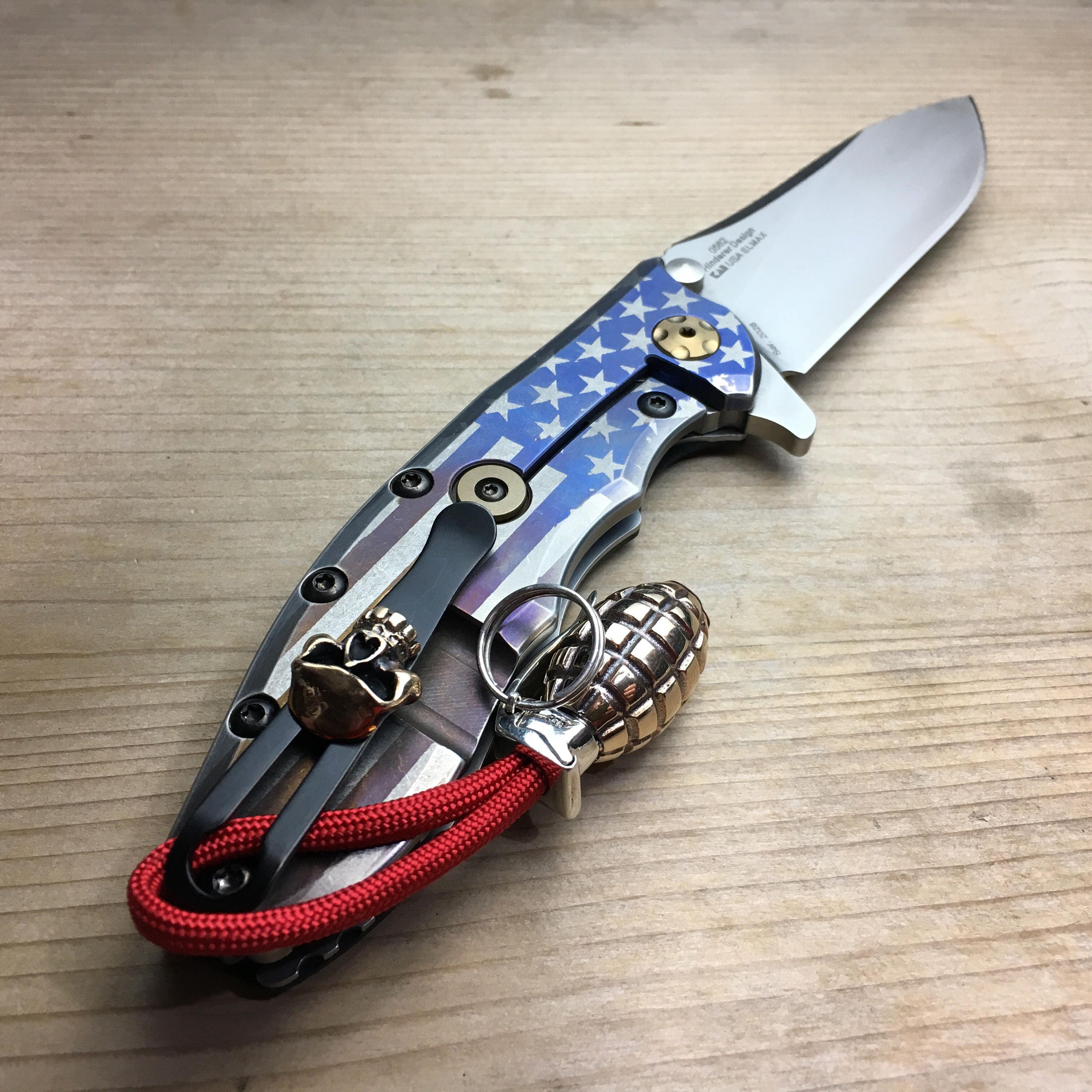 Edc Knife Mod / ZT-0562 / Old flag