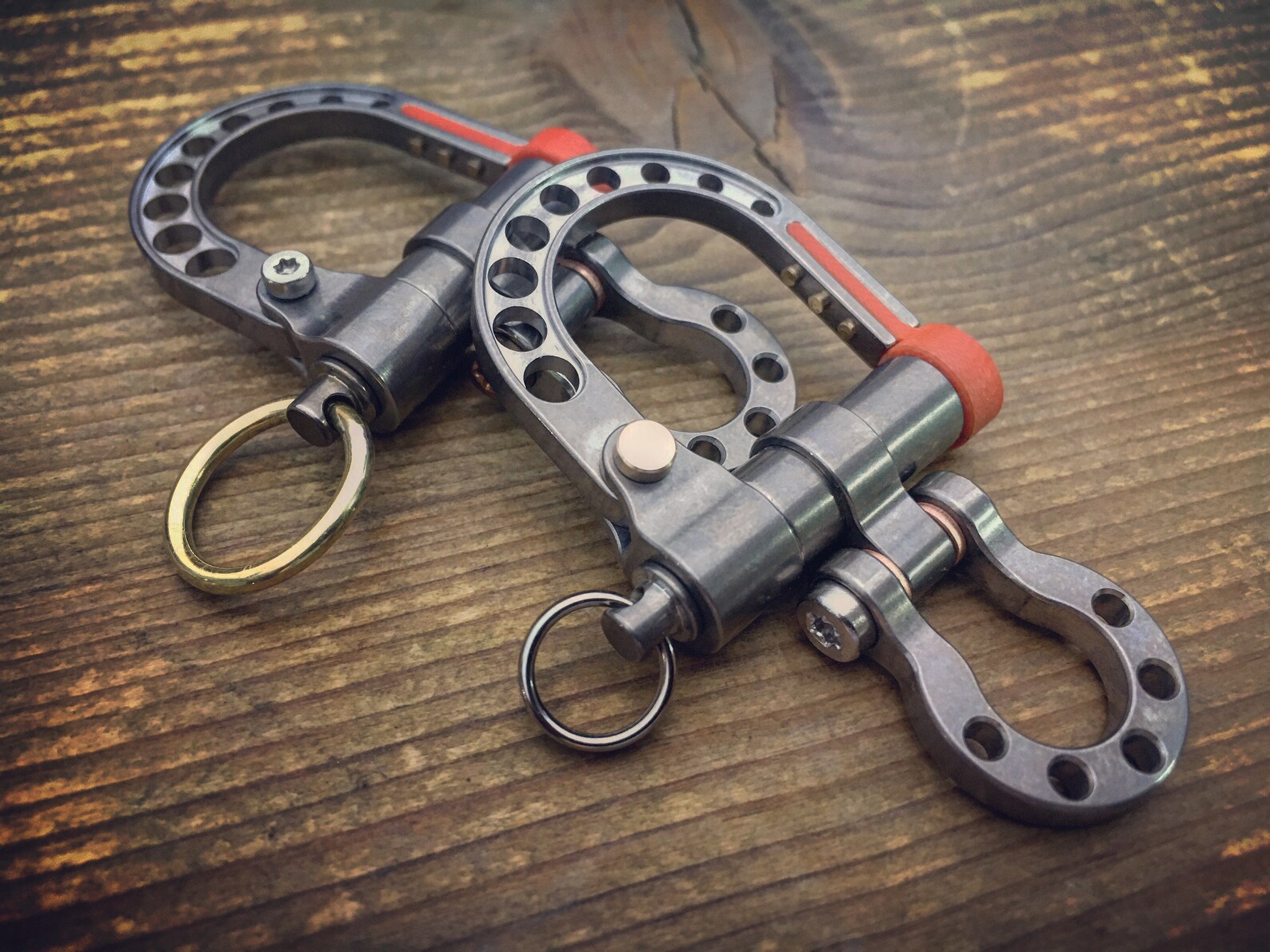 Titanium Shackle Carabiner Keychain / Edc Gear | Etsy