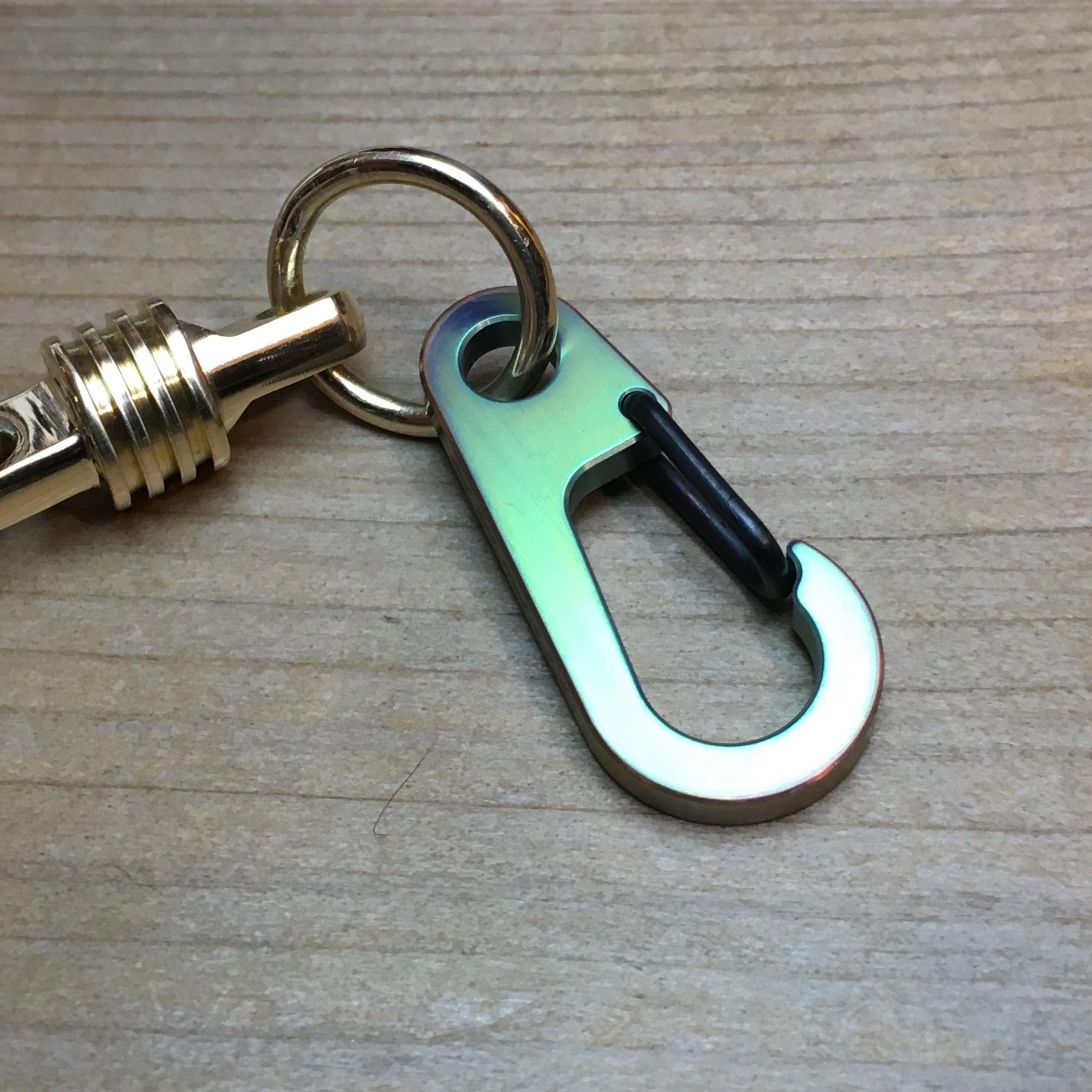 Titanium Key Ring with Swivel.