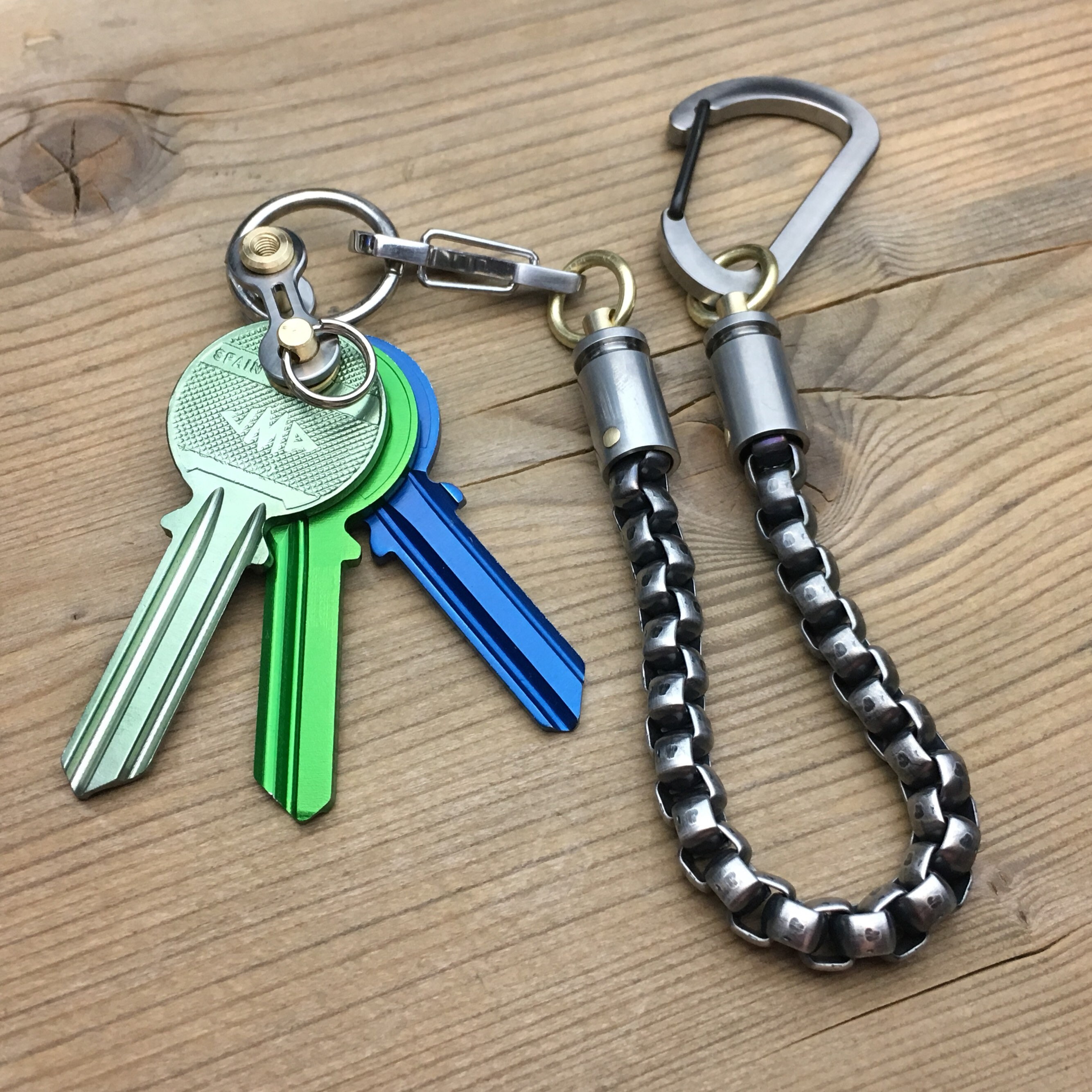 Cal.9mm Bracelet, Keychain or Wallet Chain / Natural