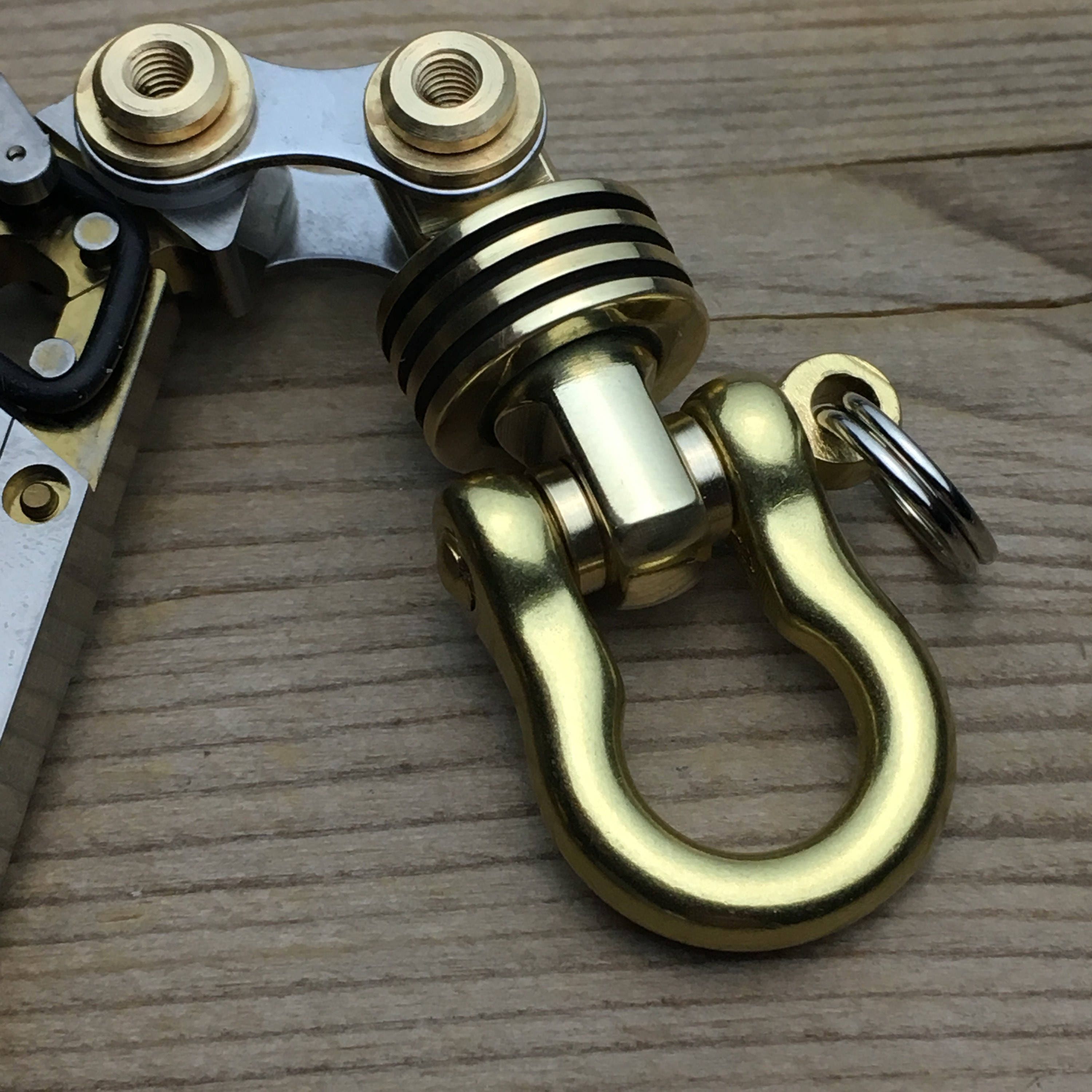 Ti-Drone Carabiner, Shackle Key Chain / with swivel.