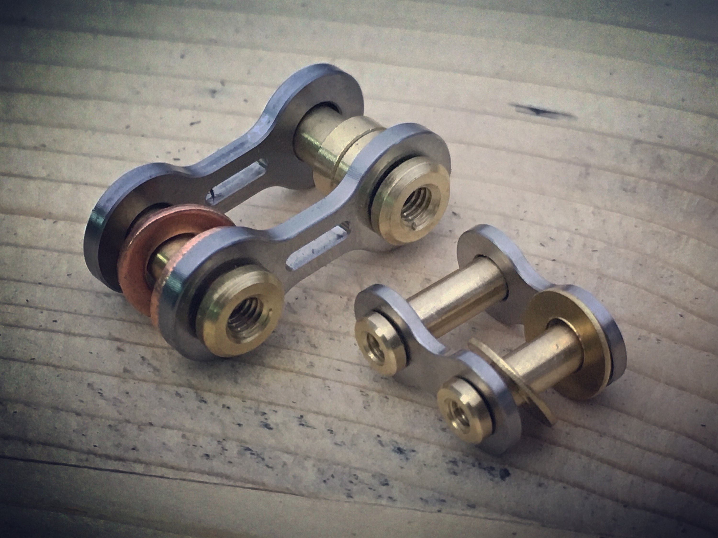 Titanium Bike-Link, Connector key chain Kit / 2 Size Options