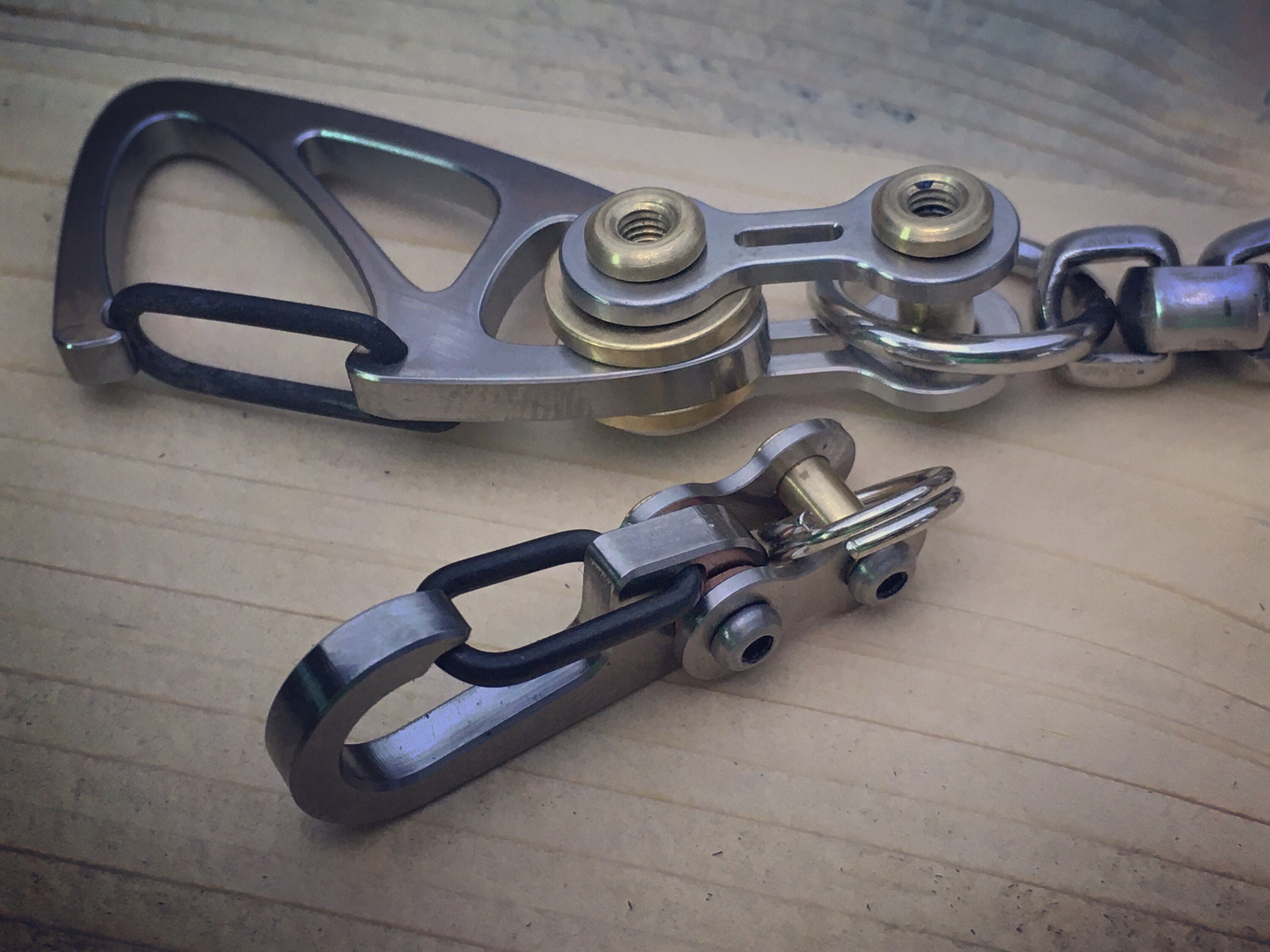 Titanium Bike-Link, Connector key chain Kit / 2 Size Options
