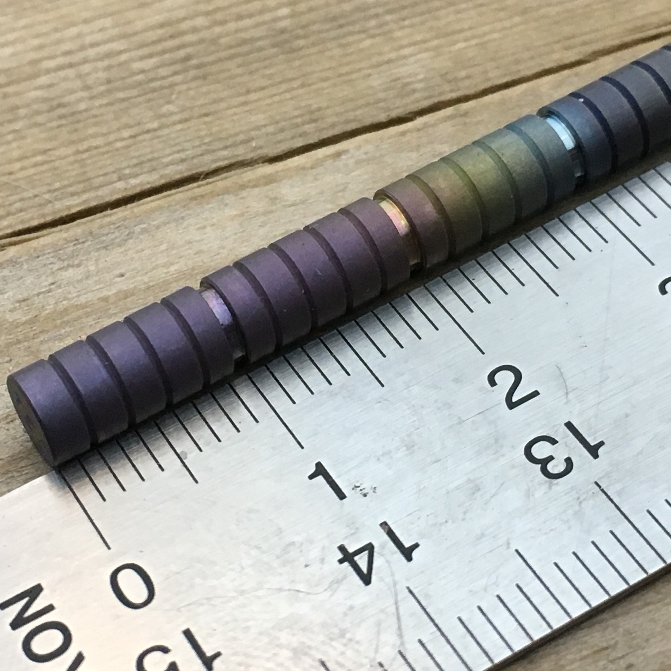 EDC Tool Titanium Rule-Caliber / Metric