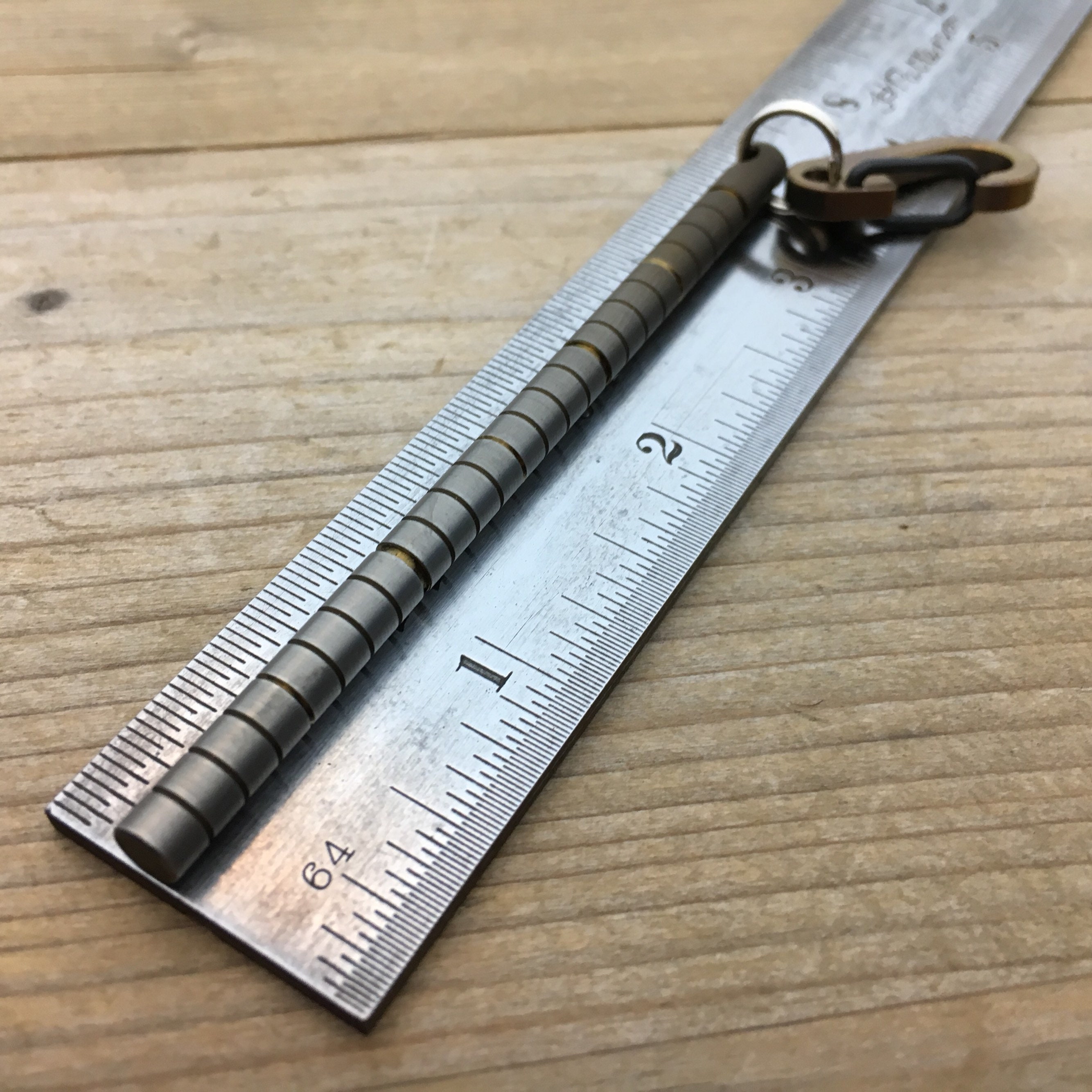 Titanium Rule-Caliber / inches