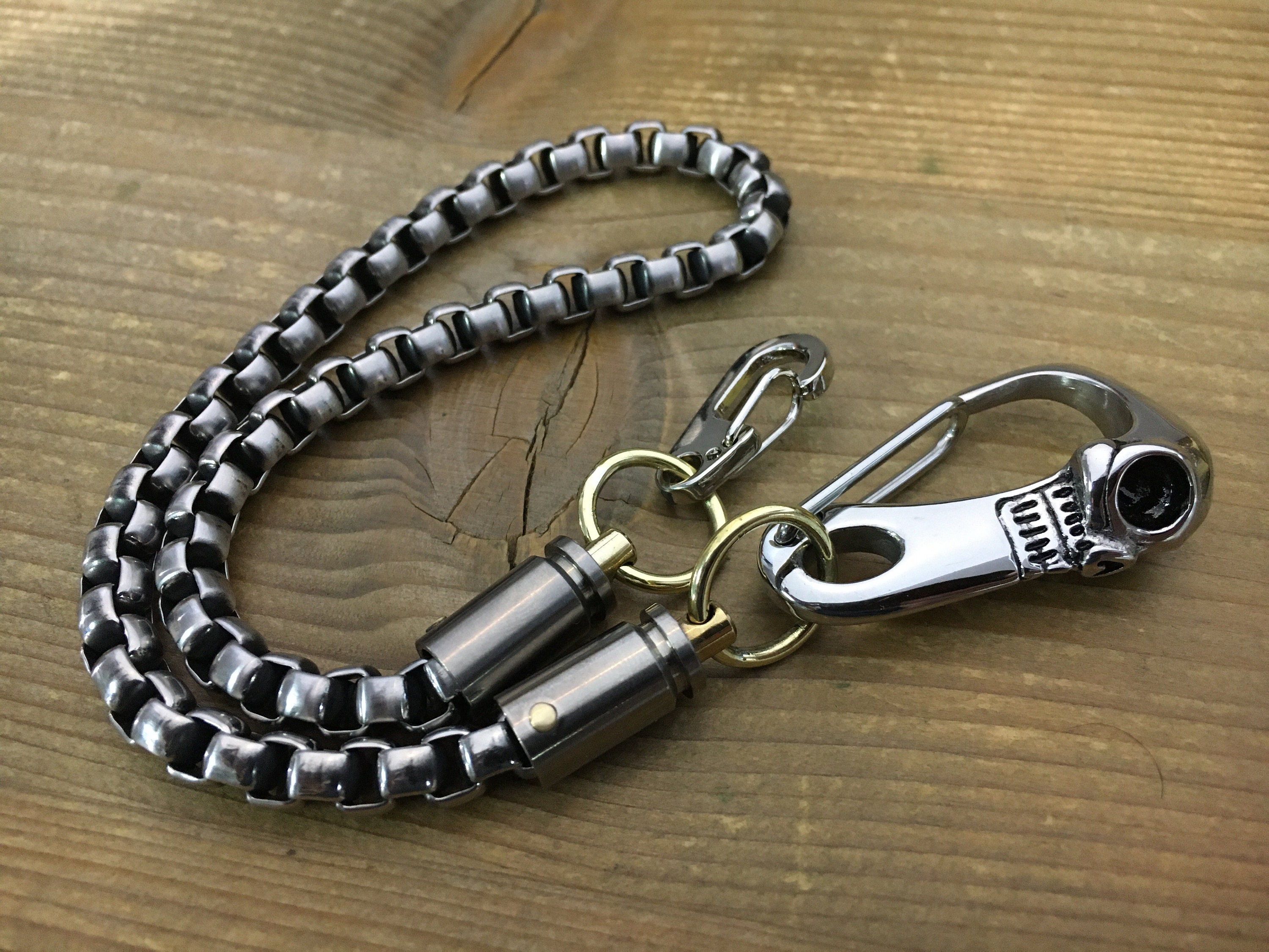 Skull Wallet Chain / Bi-Swivel / SWC-11 / SS