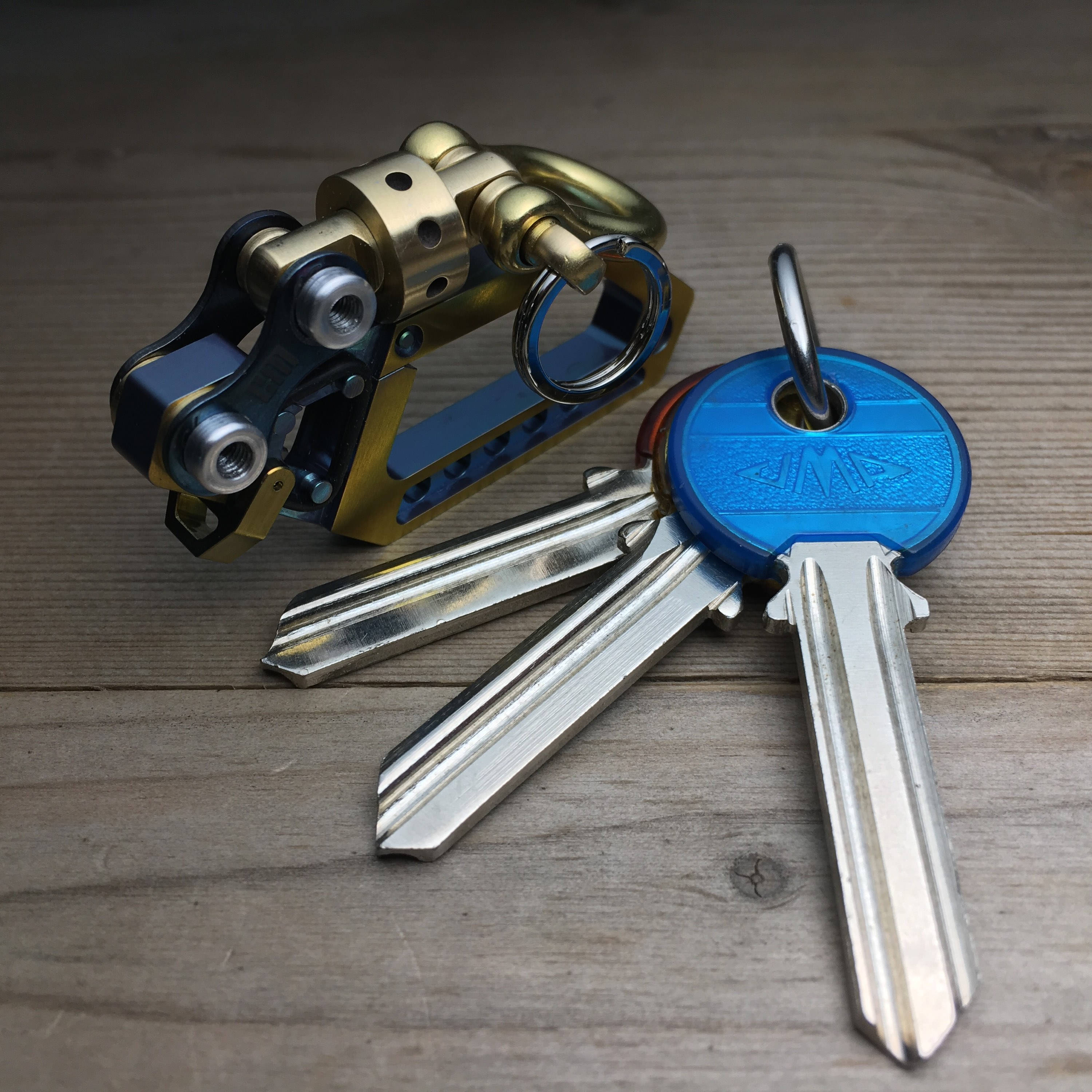 Titanium Drone Carabiner Key Chain with swivel