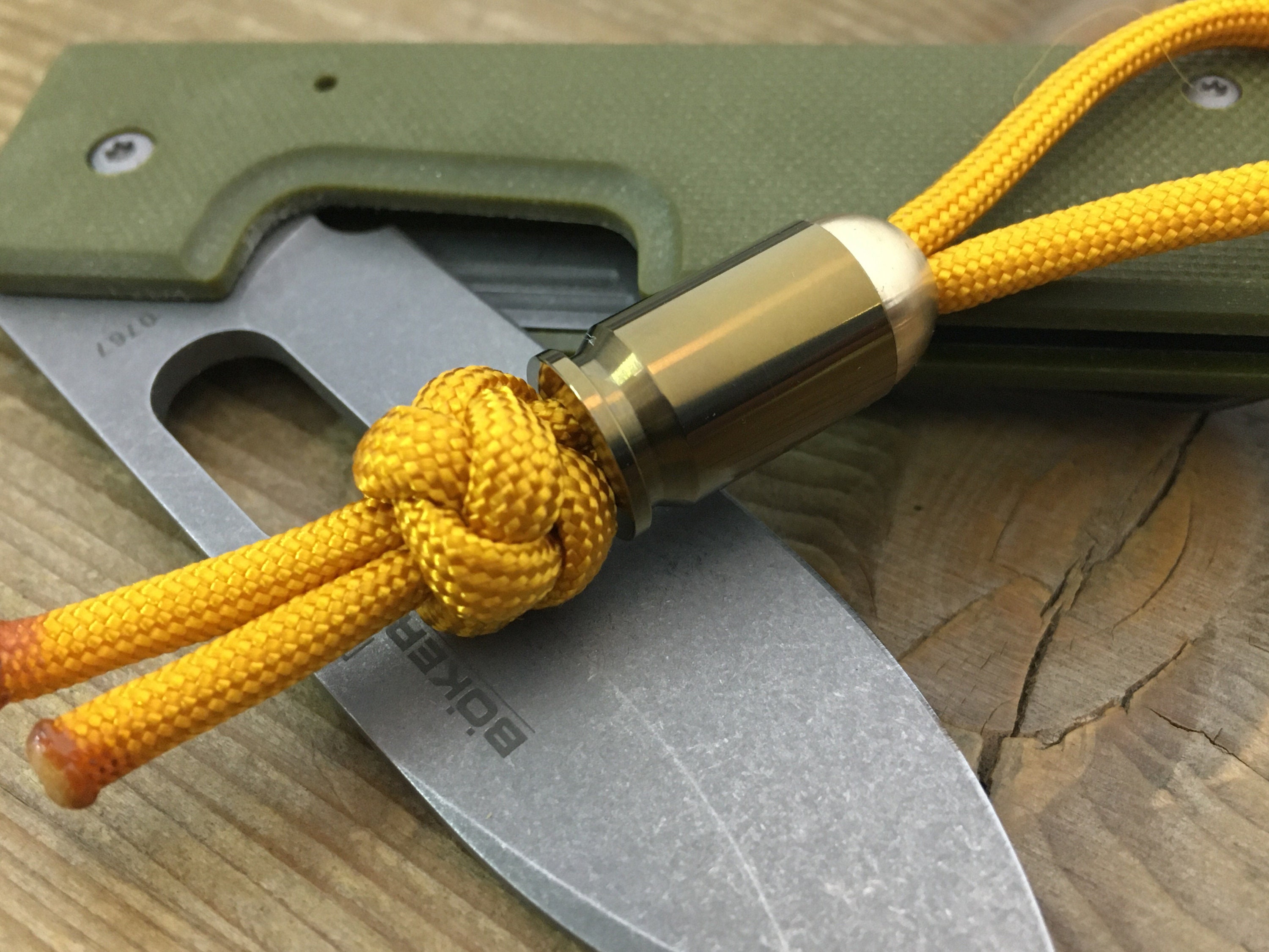 Titanium Landyard Bead Bullet