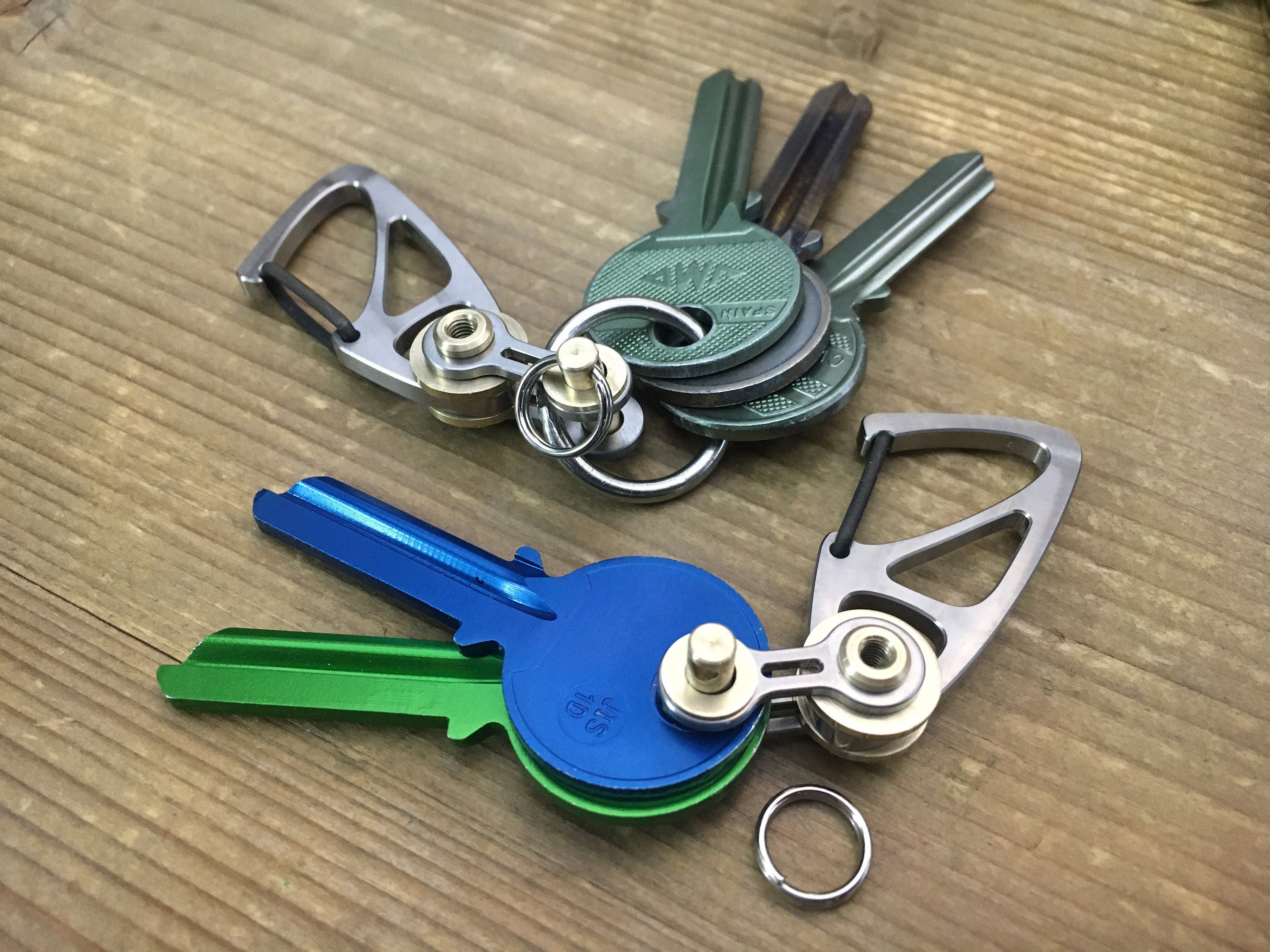 Titanium Key carabiner key chain