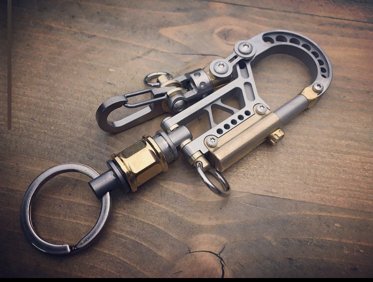 Titanium Keychain Bolt Carabiner-Evo / Base Ti-Quick Release Ti-Bike ...
