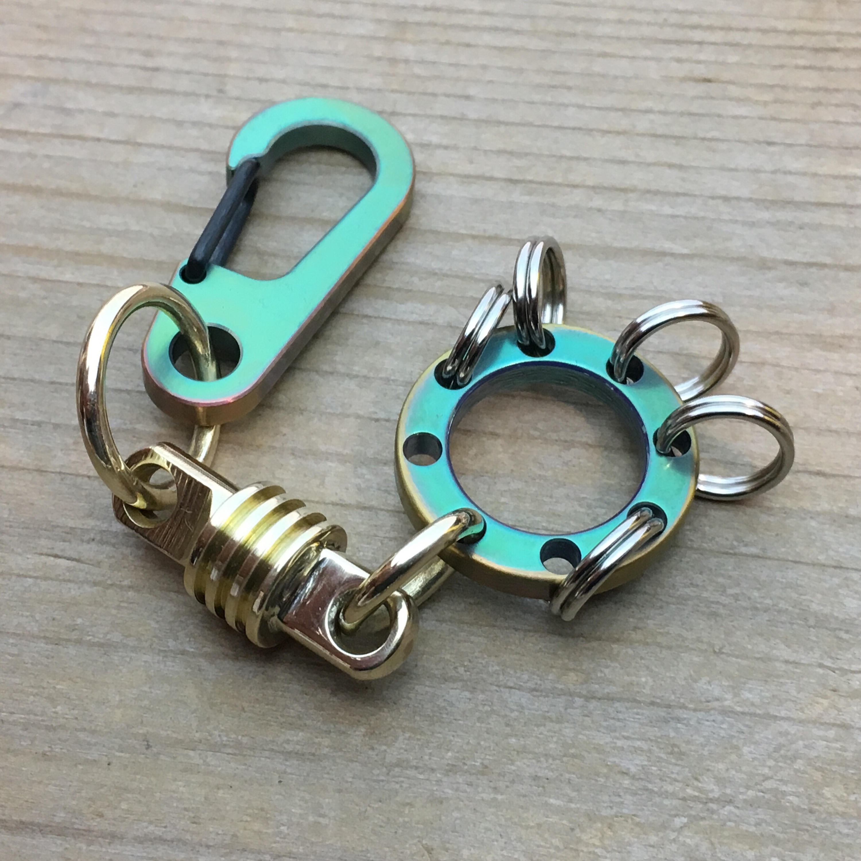 Titanium Key Ring with Swivel.
