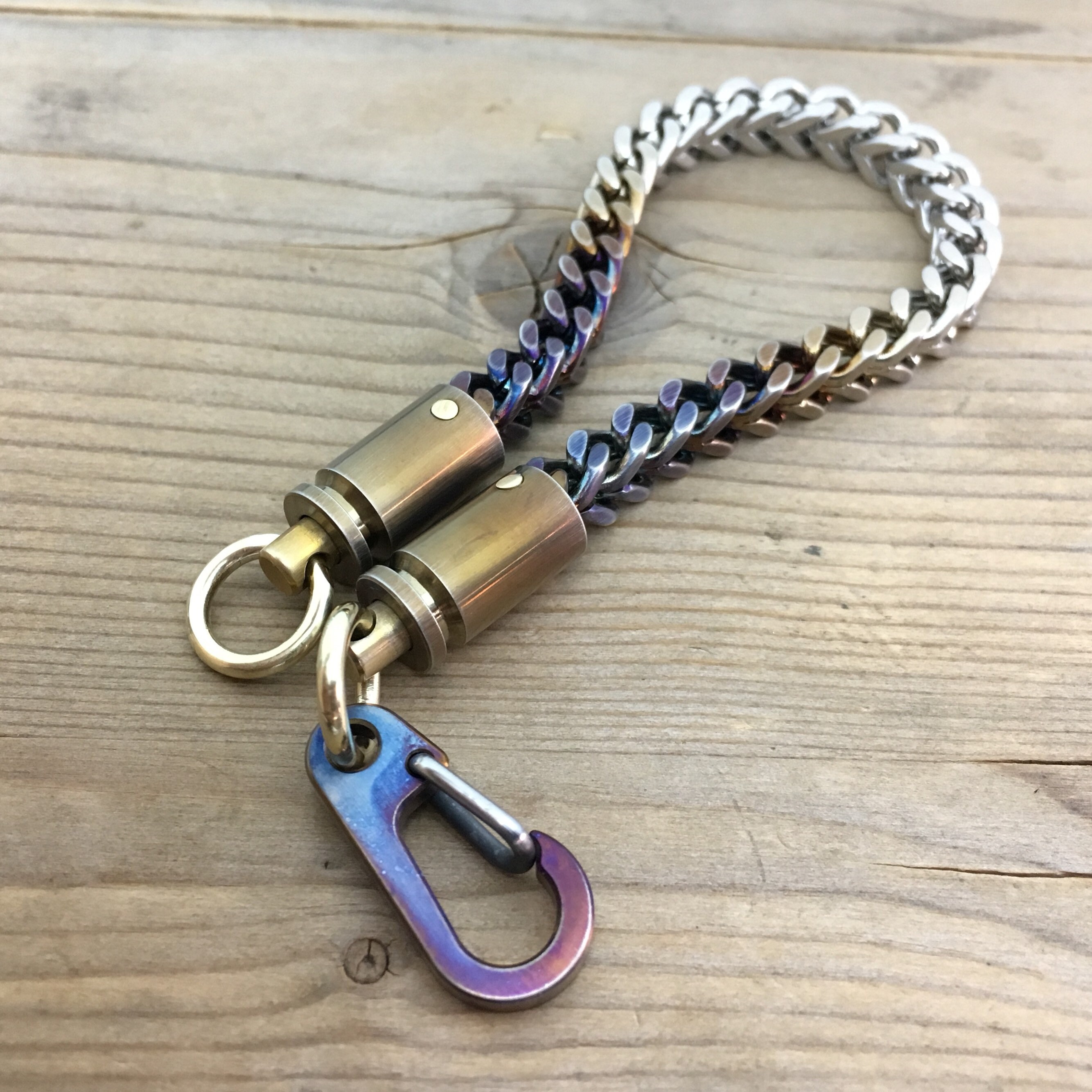 Cal.9mm Bracelet, Keychain or Wallet Chain / Exhaust Pipe texture