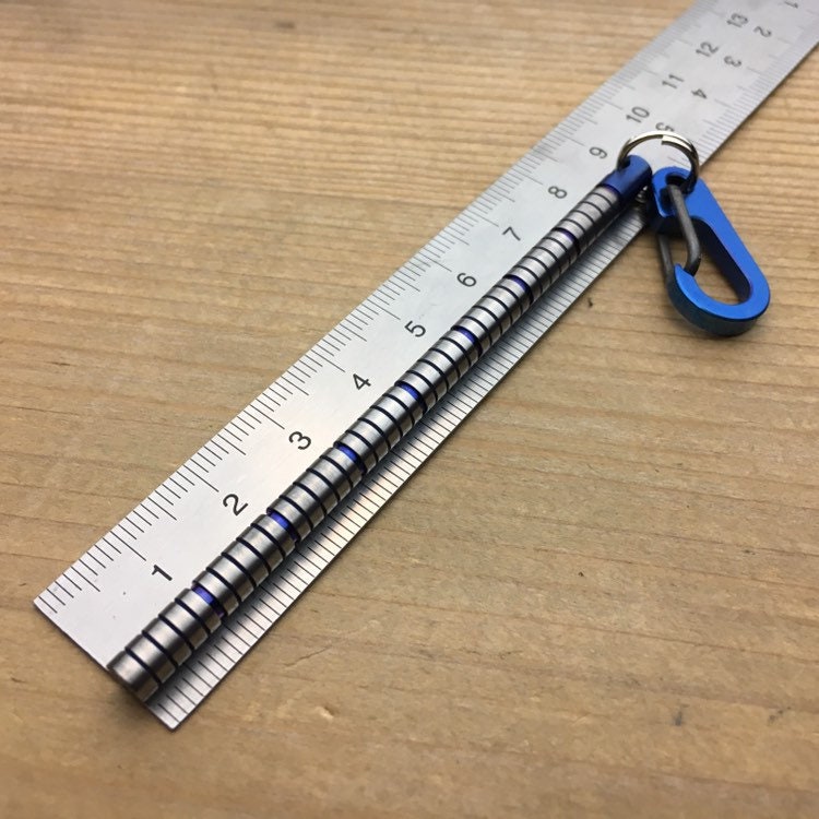 EDC Tool Titanium Rule-Caliber / Metric