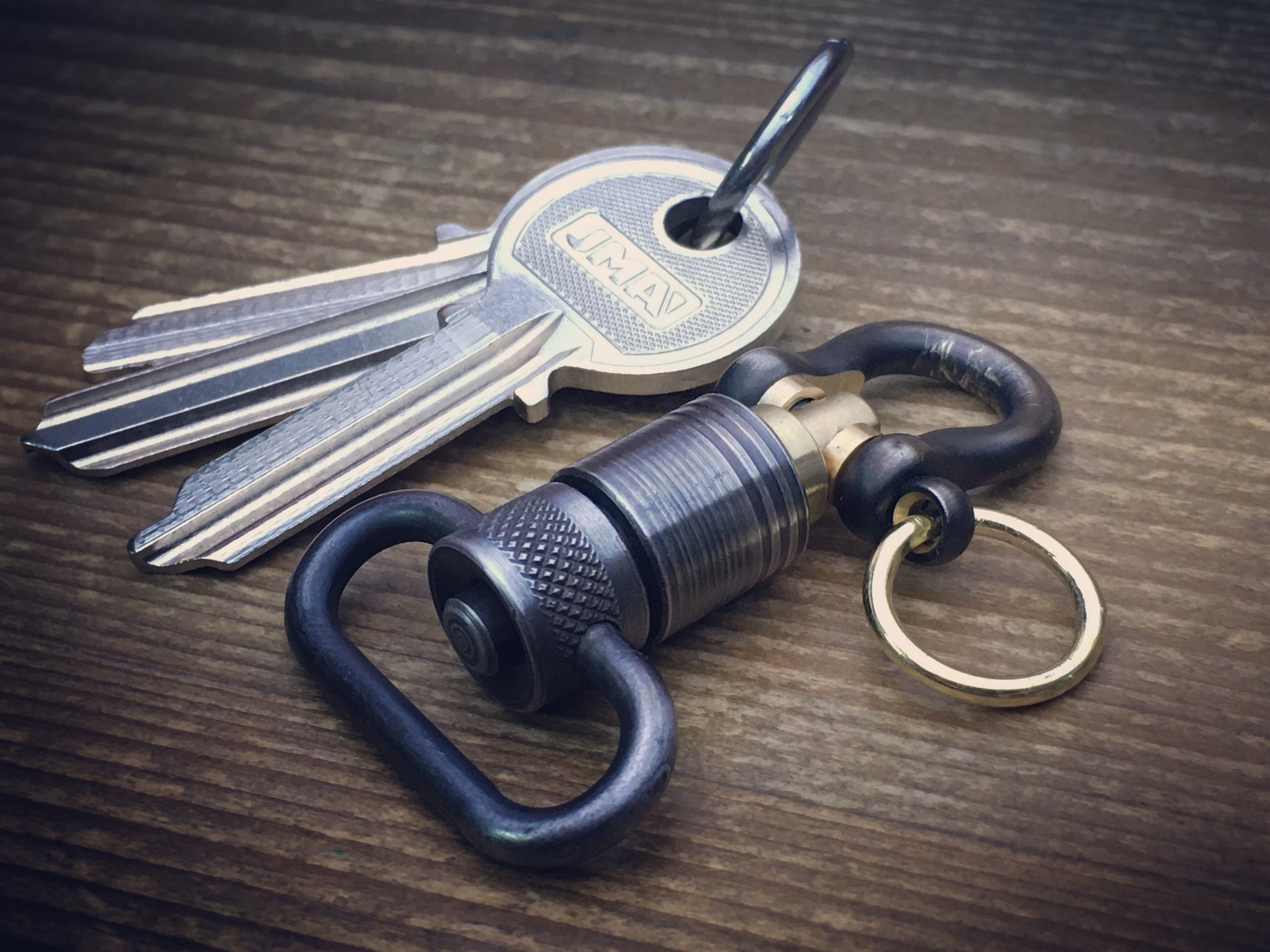 Recycled quick release Shotgun shoulder strap keychain / Mod-II