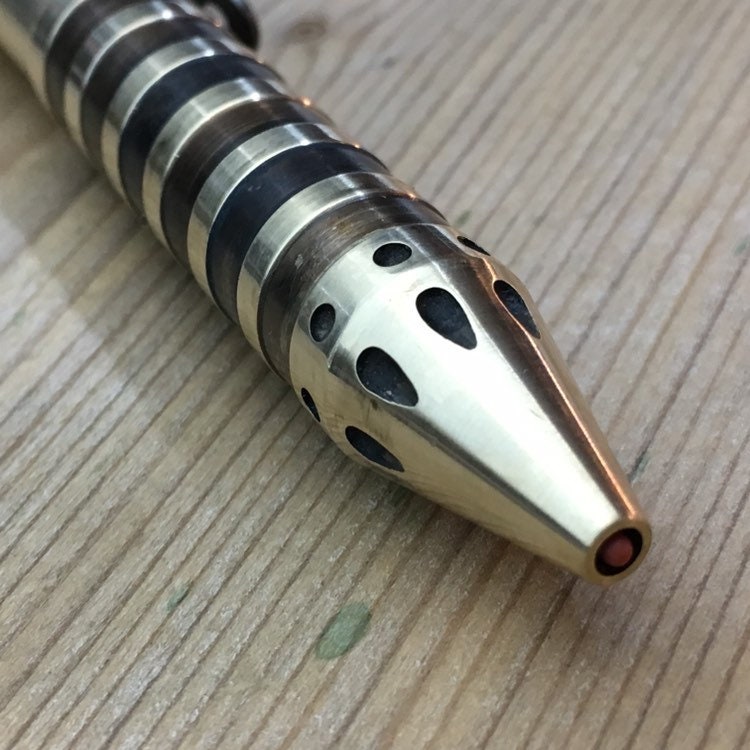Custom, Skull Cal.50 EDC-Ballpoint Pen by Böker / Silver-Bronze / Connector