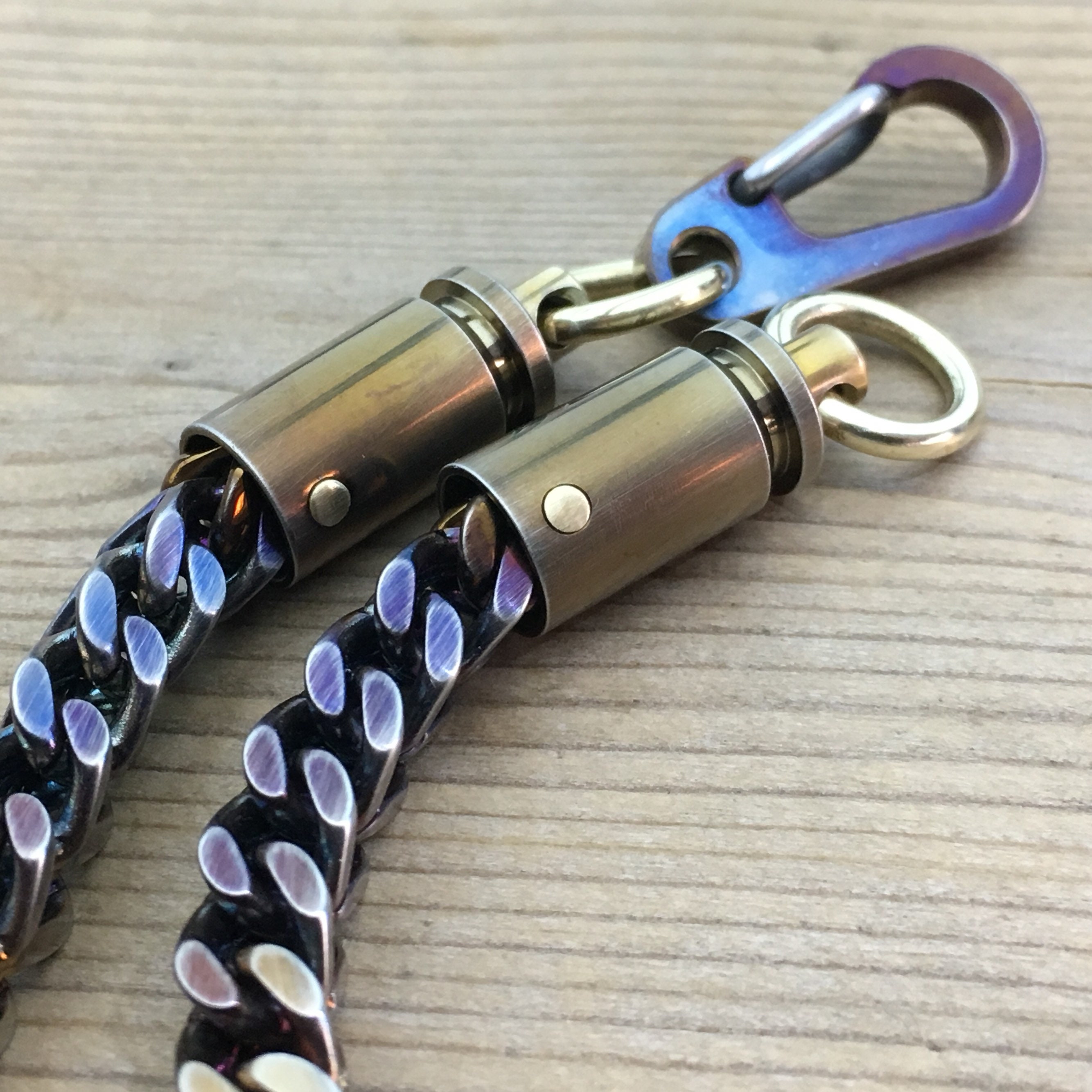 Cal.9mm Bracelet, Keychain or Wallet Chain / Exhaust Pipe texture