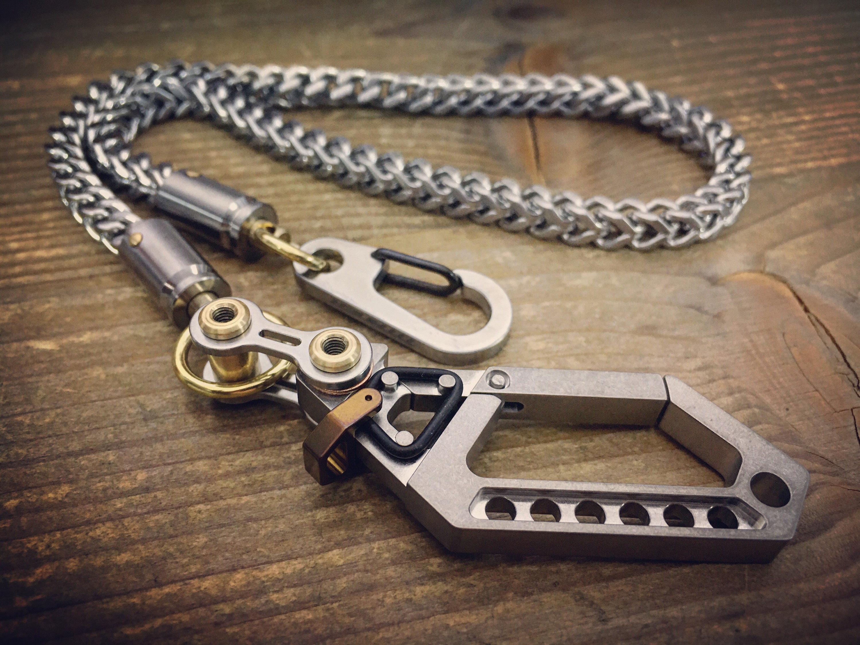 Biker Walletchain / Titanium S.Steels Bi-Swivel
