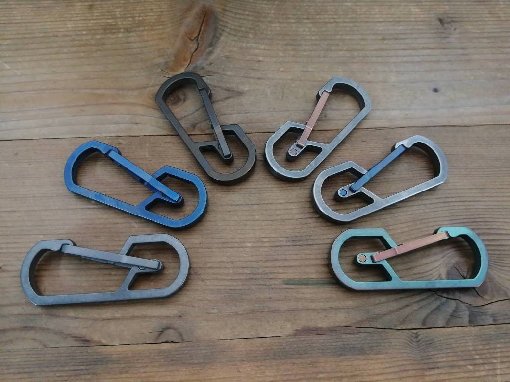 Titanium Edc Carabiner Keychain Type-II / Round Base
