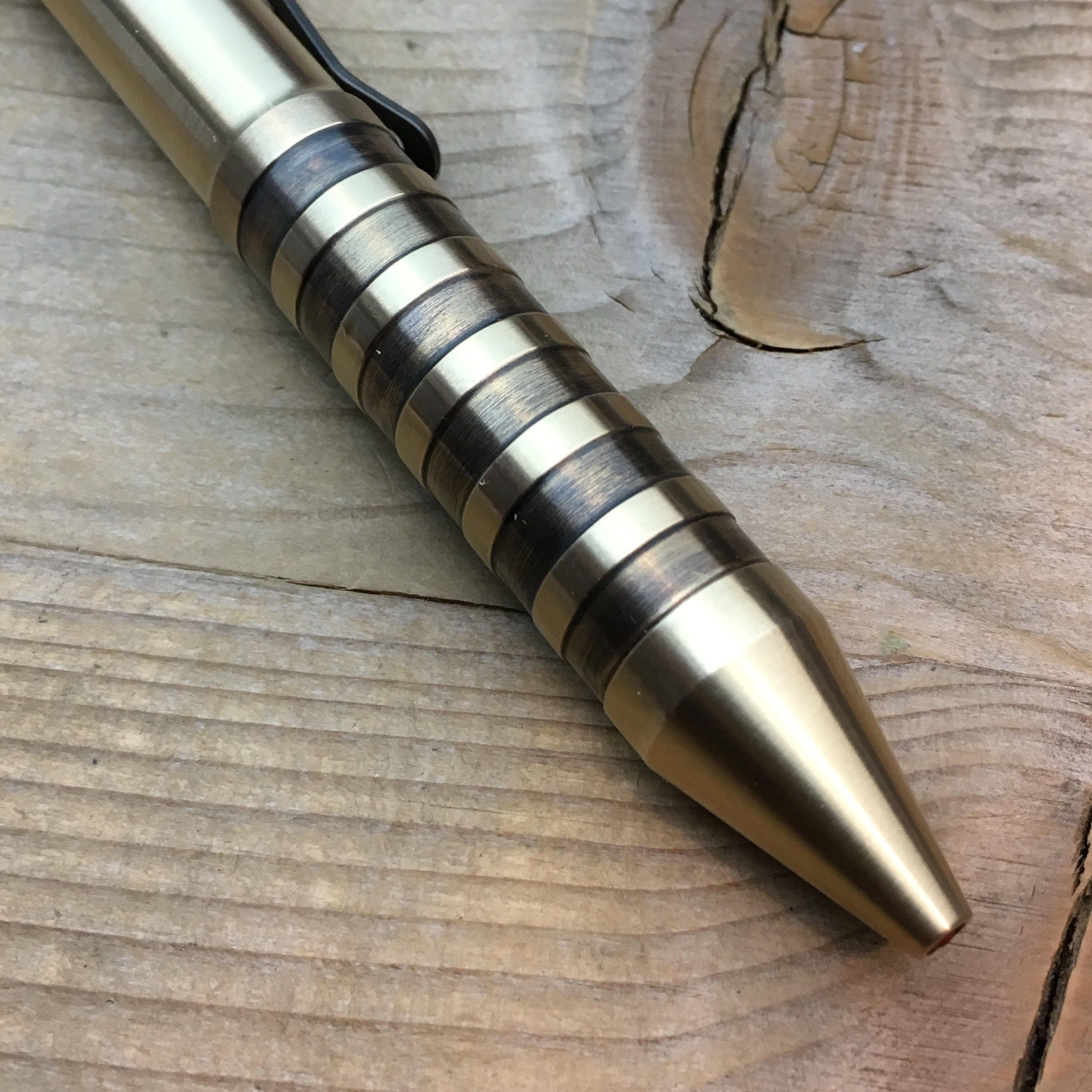 Custom / Aged Brass Ballpoint Pen / Cal. 50 by Böker