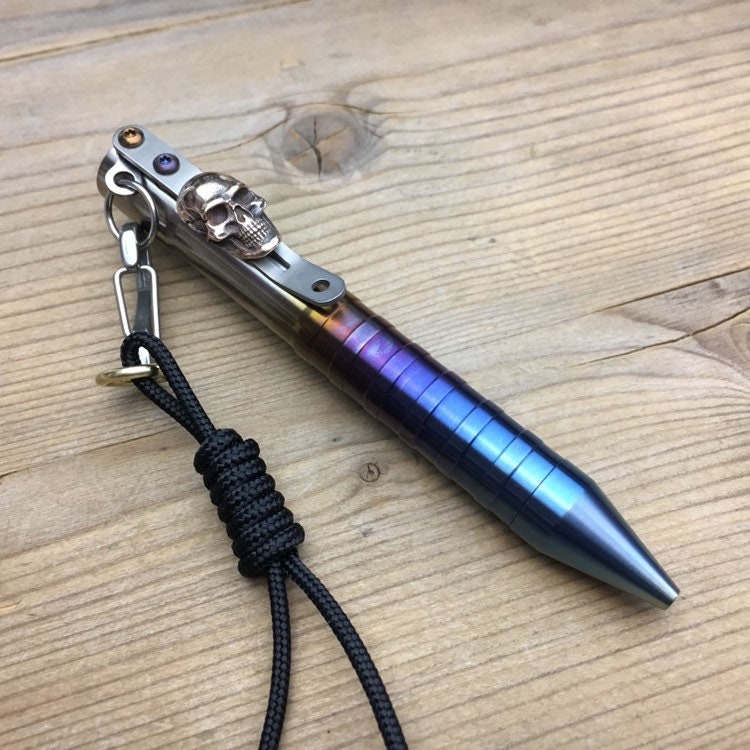 Custom, Cal.50 EDC-Titanium Ballpoint Pen by Böker / Connector / Bronze ...