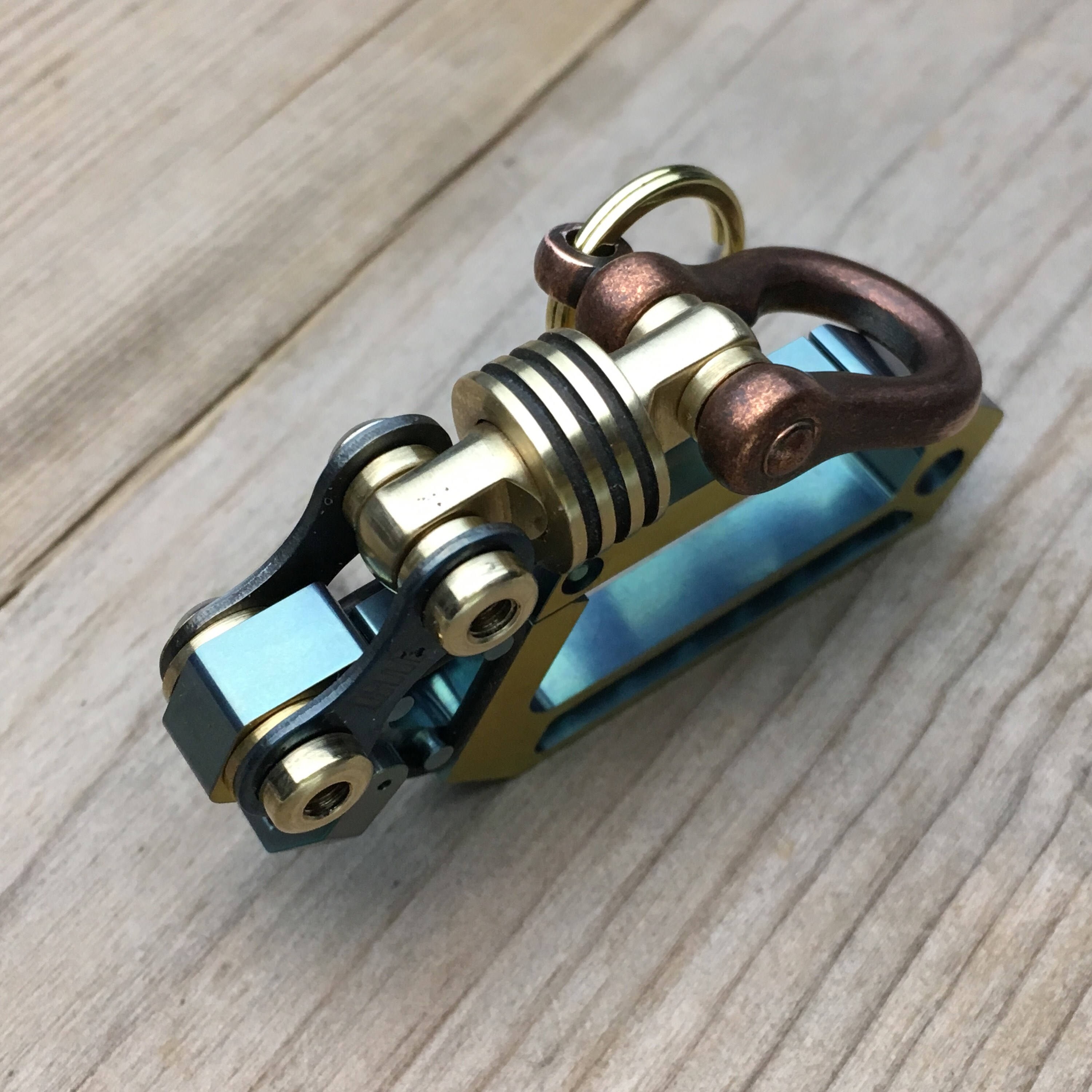 Titanium Drone Carabiner Keychain with swivel