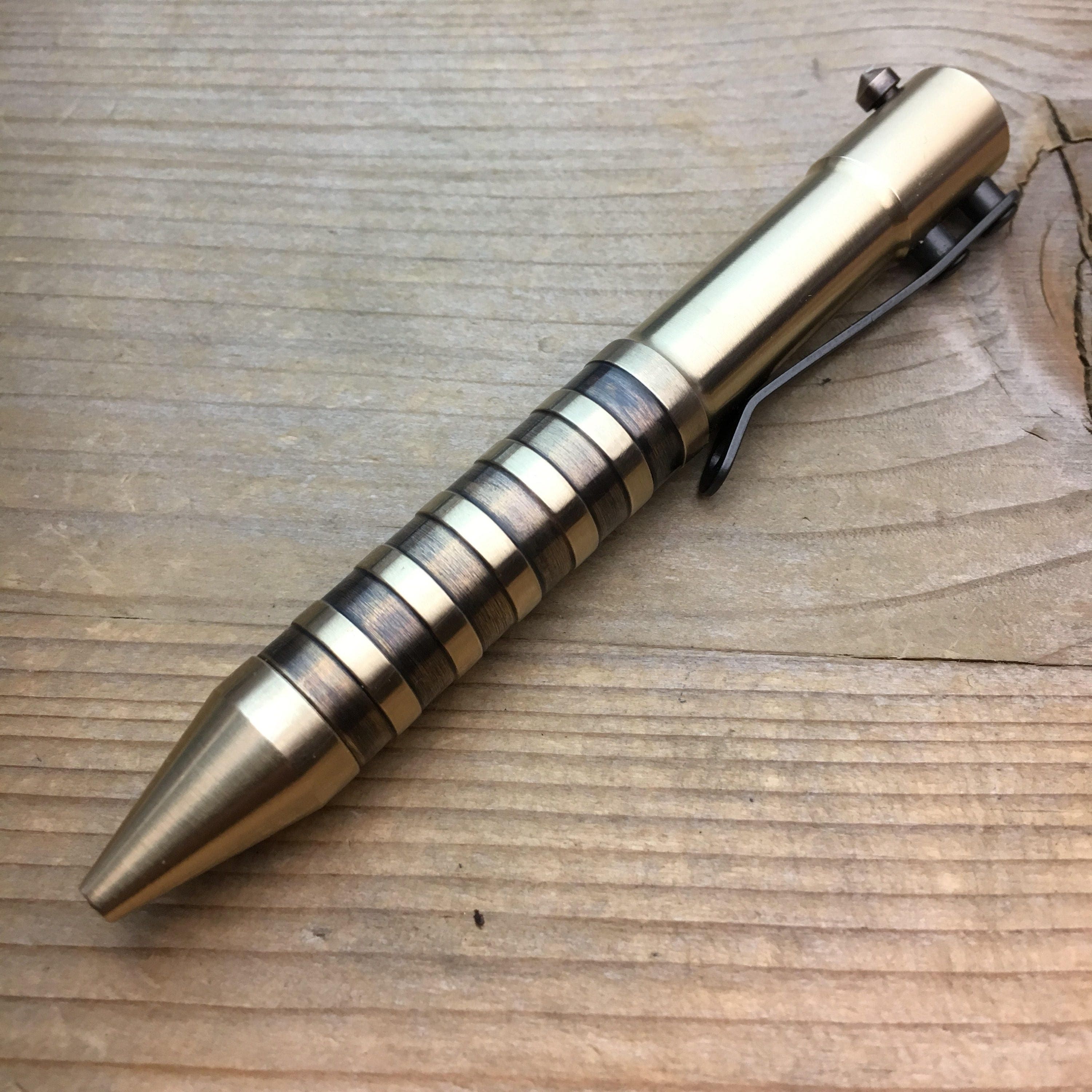 Custom / Aged Brass Ballpoint Pen / Cal. 50 by Böker