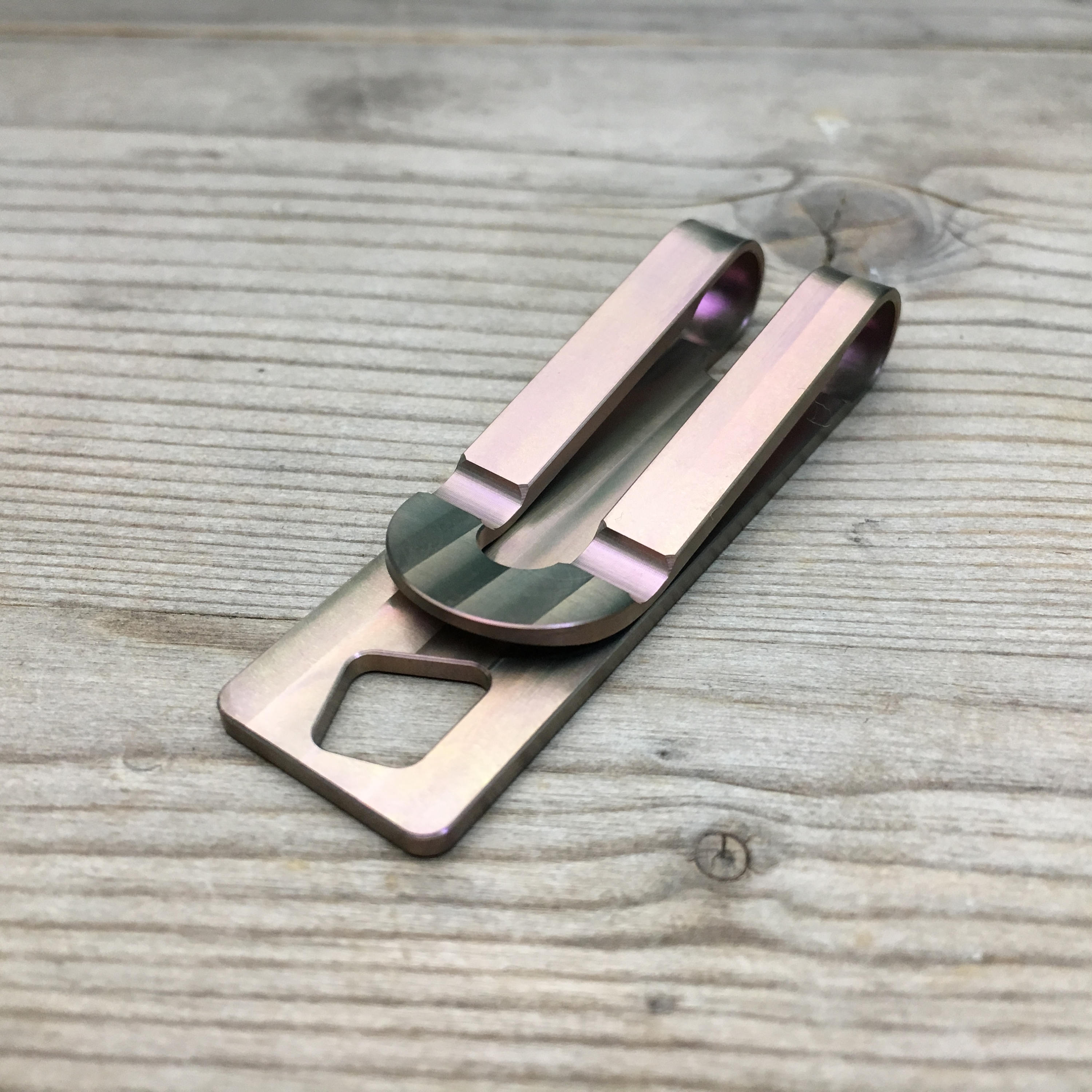 Titanium Money Clip / Anodized Copper