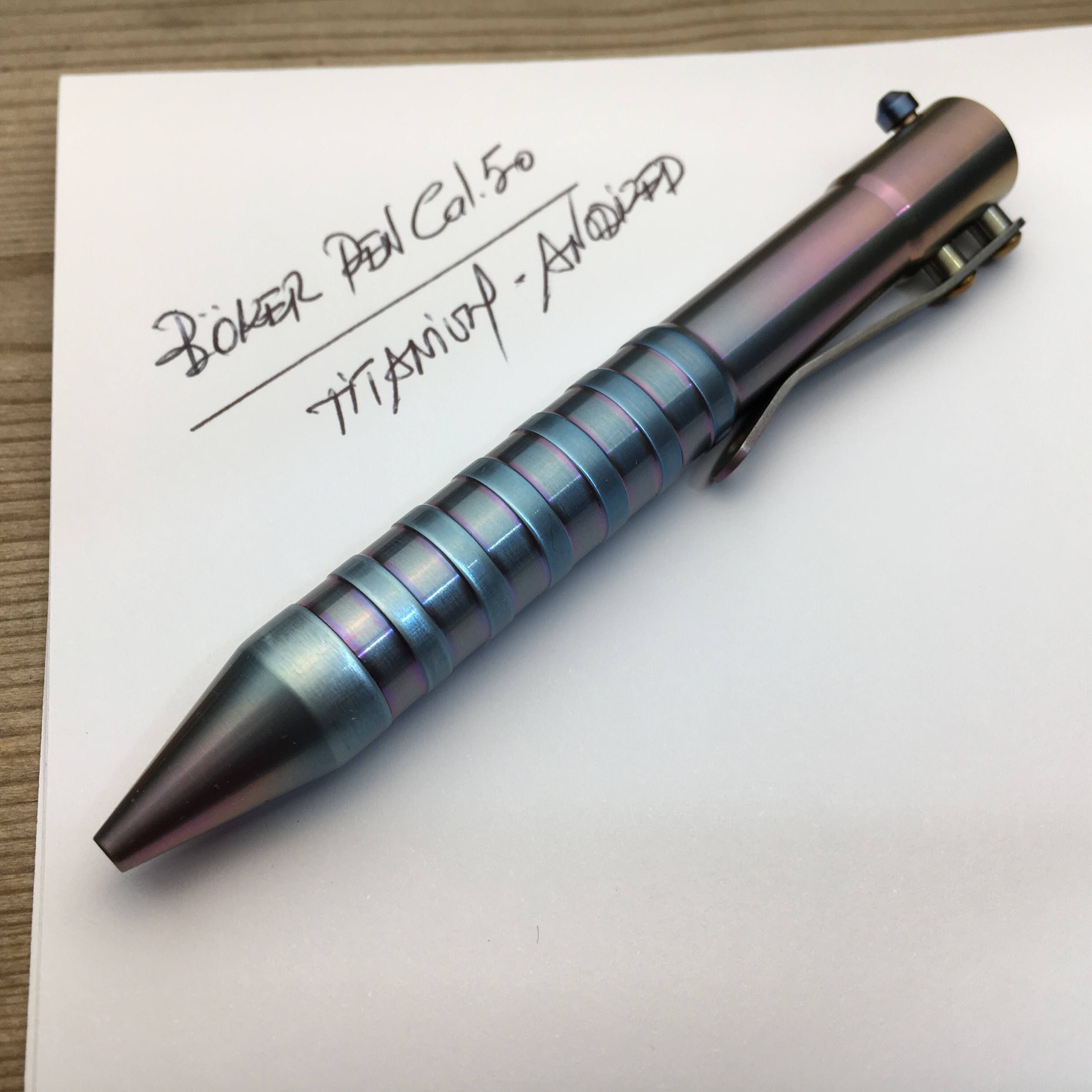 Custom /Tactical Ti-Ballpoint Pen KID Cal. 50 by Böker