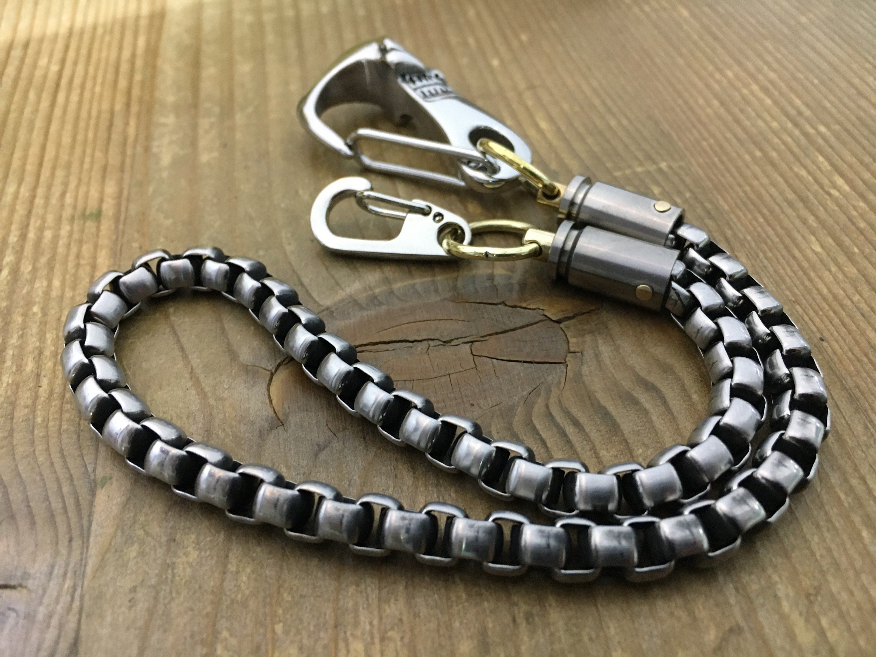 Skull Wallet Chain / Bi-Swivel / SWC-11 / SS
