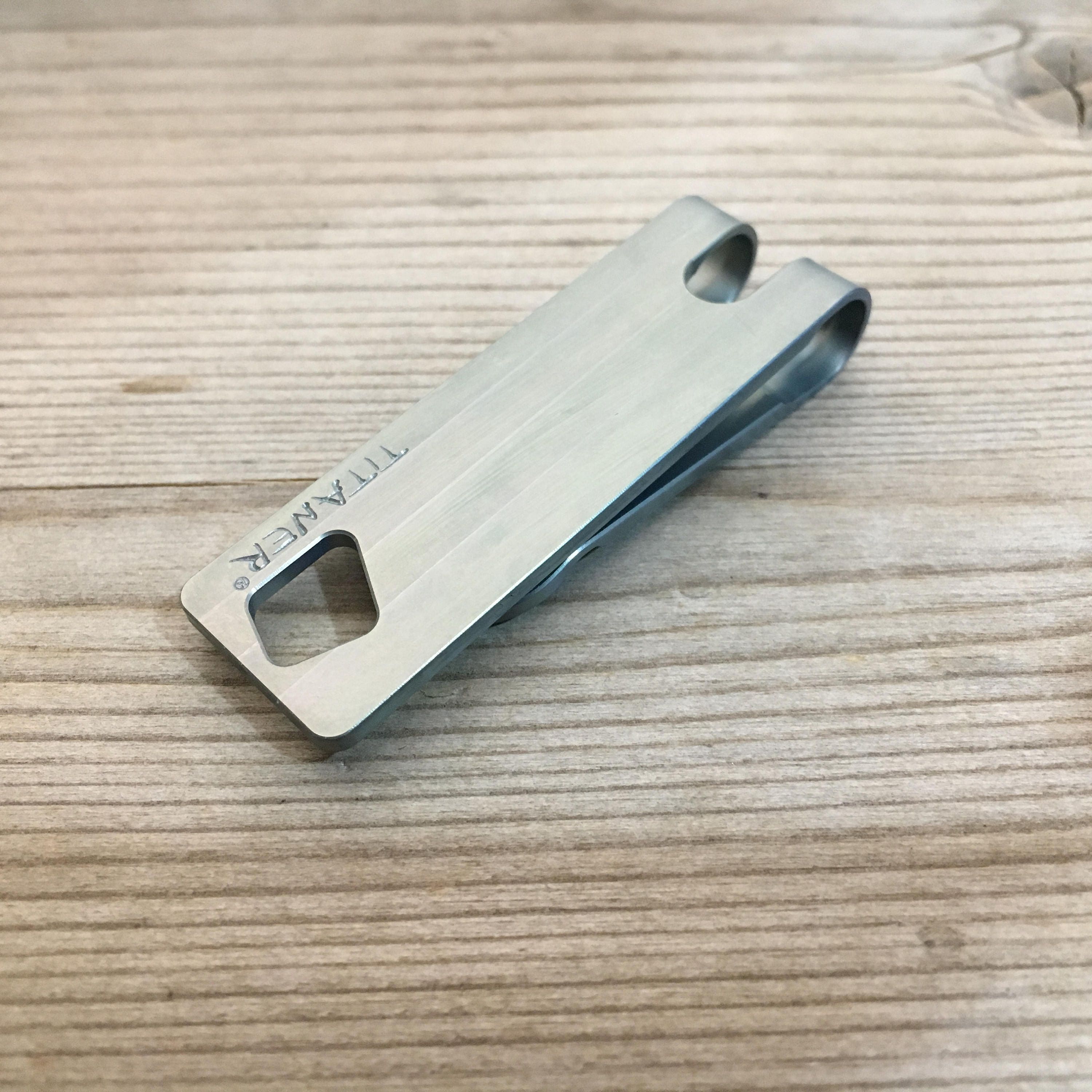 Titanium Money Clip / Anodized Green