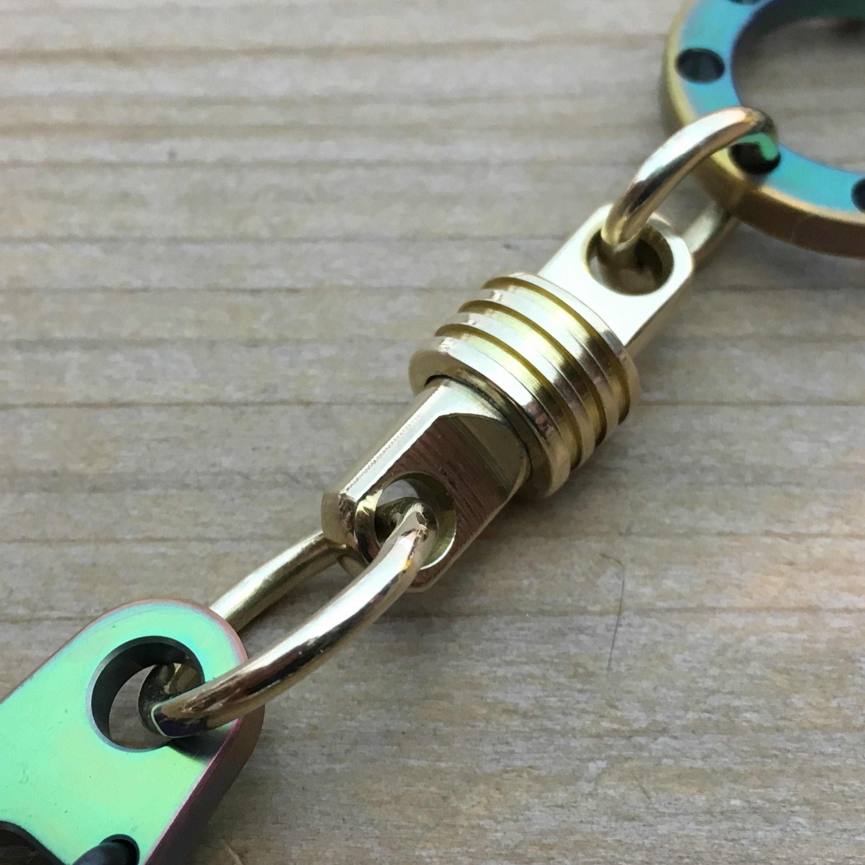 Titanium Key Ring with Swivel.