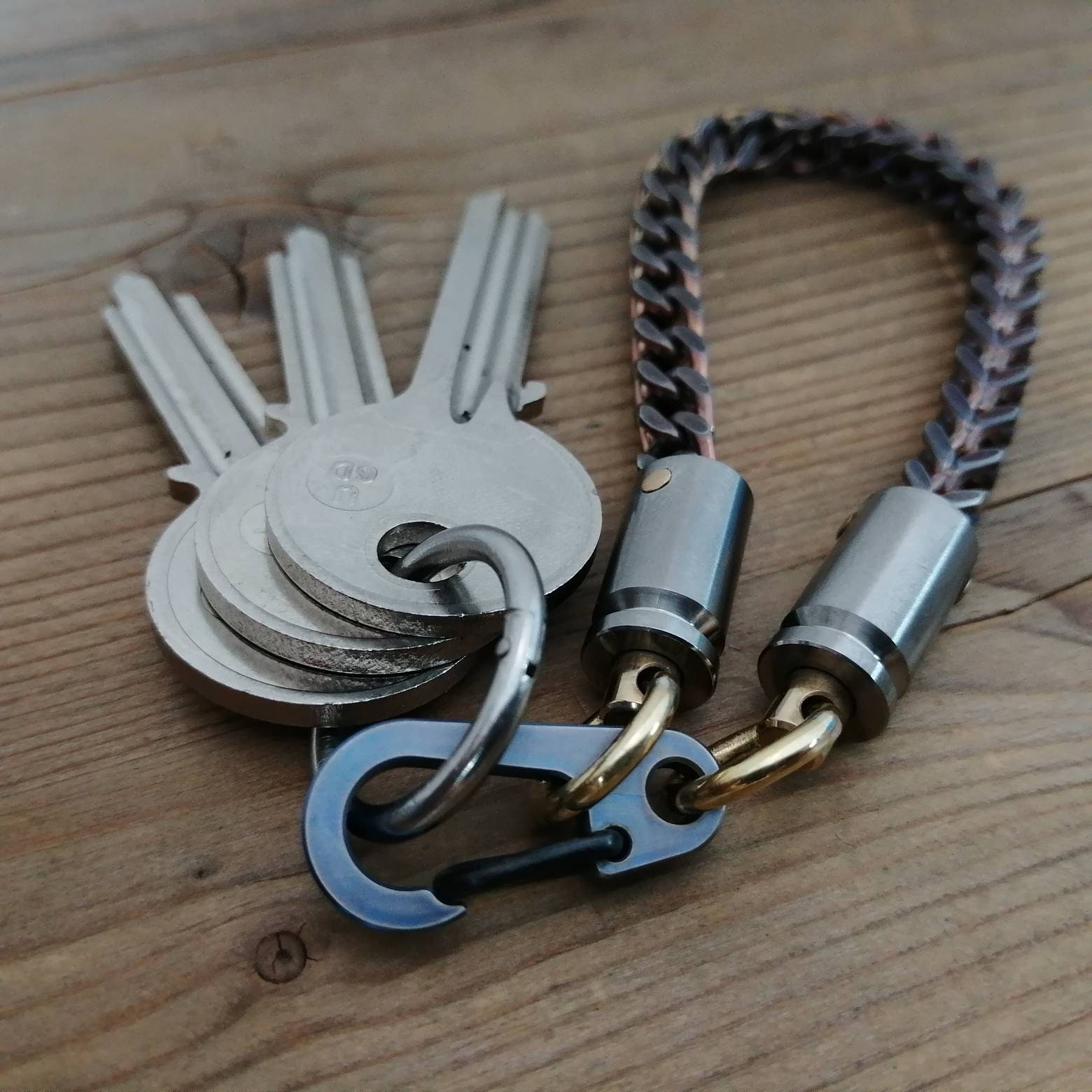 Cal.9mm Bracelet, Keychain or Wallet Chain / Exhaust Pipe texture