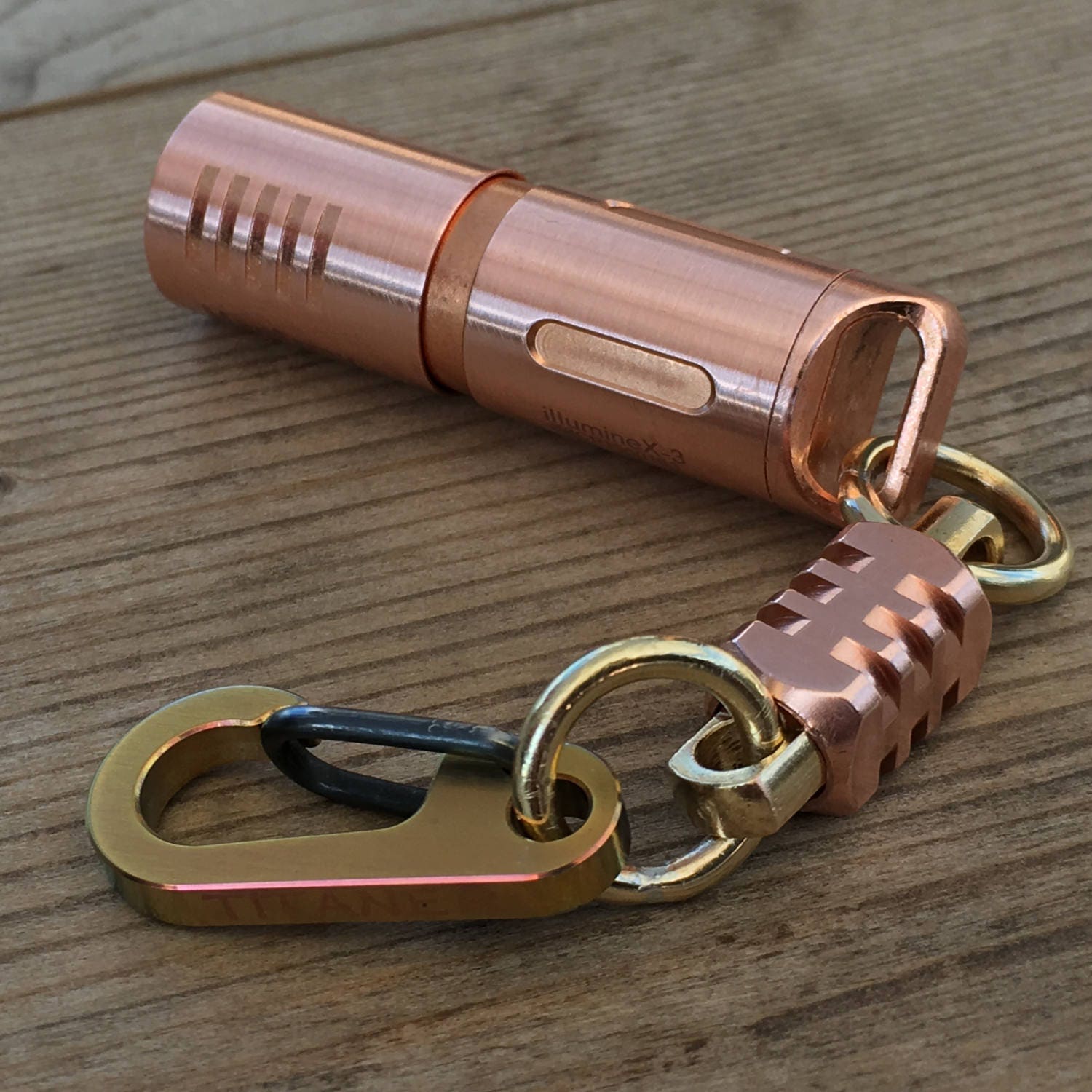 Flashlight - Copper / Rechargeable - Micro USB interface