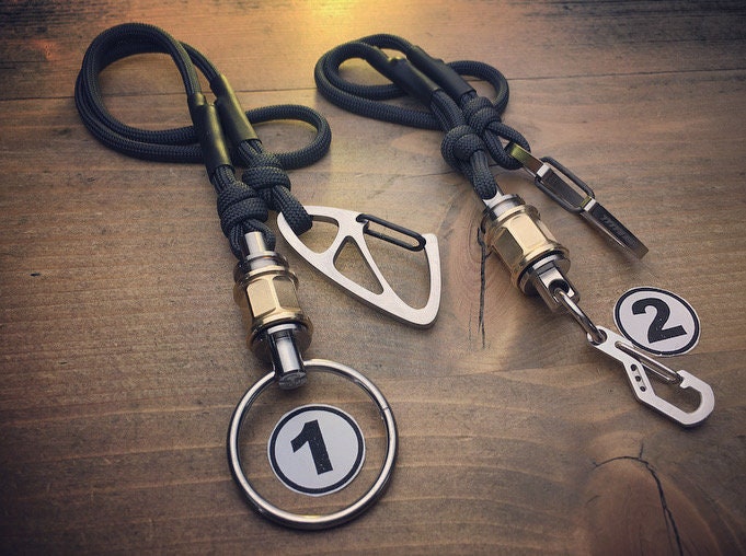Safety lanyard with Titanium Quick Release / Walletchain, Keychain ...