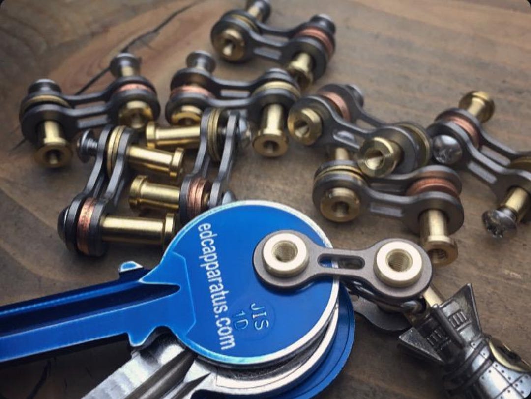 Titanium Bike-link Key Chain Connector Kit / 2 Size Options - Etsy