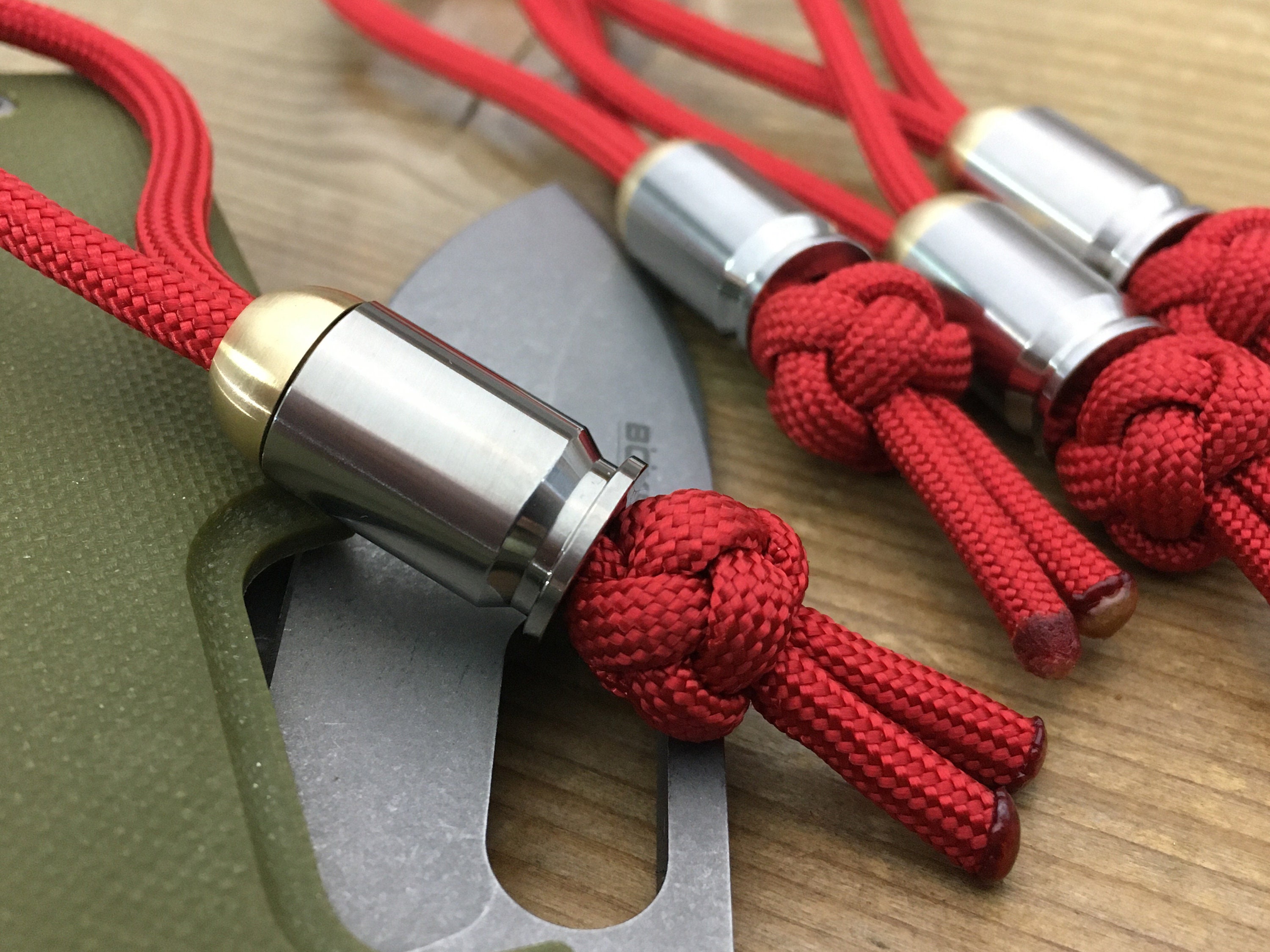 Titanium Landyard Bead Bullet